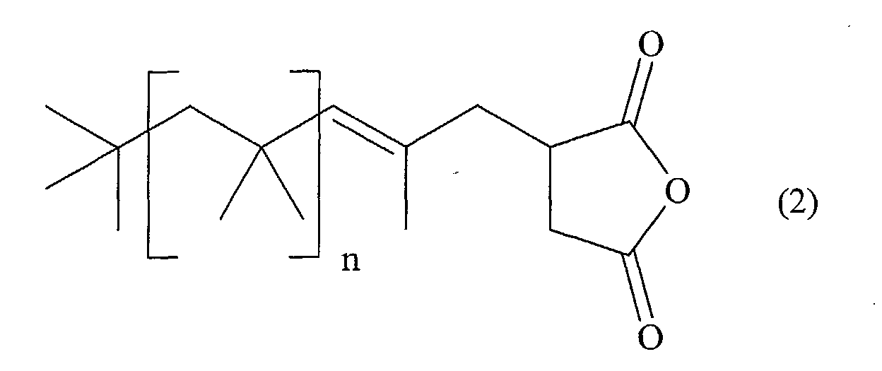 EP1424322A1 - Low molecular weight branched alkenyl succinic acid ...