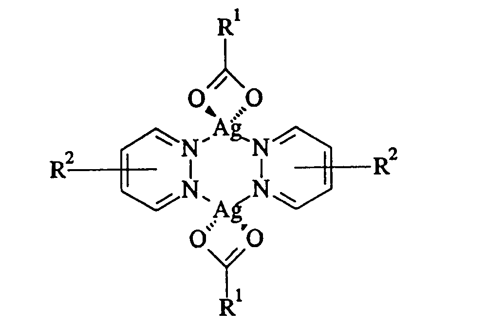 EP0664478A2 - Silver-carboxylate/1,2-diazine compounds as silver ...