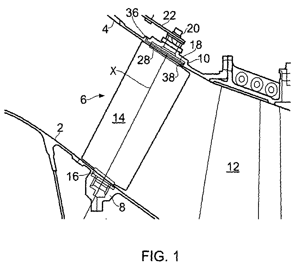 EP2112331A2 - Variable stator vane and gas turbine engine comprising ...