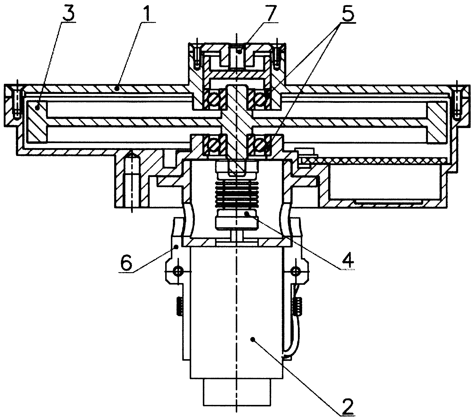 RU134517U1 - Flywheel control motor - Google Patents