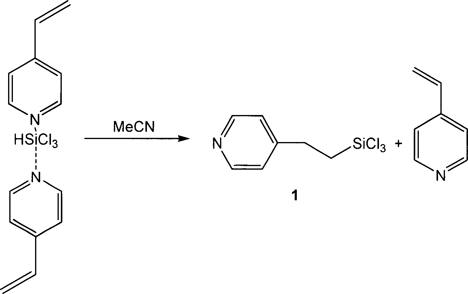 DE102008019858A1 - Preparing alkyltrichlorosilane compound comprises ...