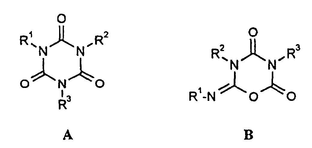 EP0798299B1 - Isocyanate trimers and mixtures of isocyanate trimers ...