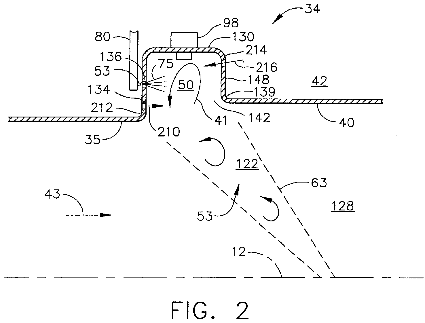 EP1757860A2 - Trapped vortex cavity afterburner - Google Patents