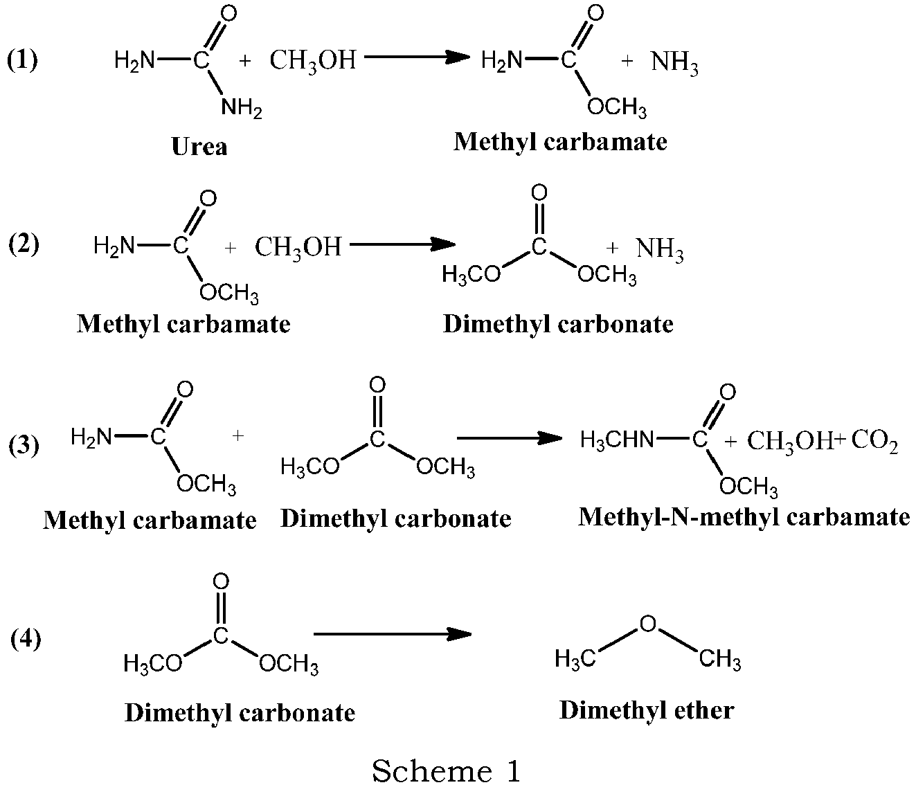 EP2917172B1 - Synthesis of methyl carbamate and dimethyl carbonate (dmc ...