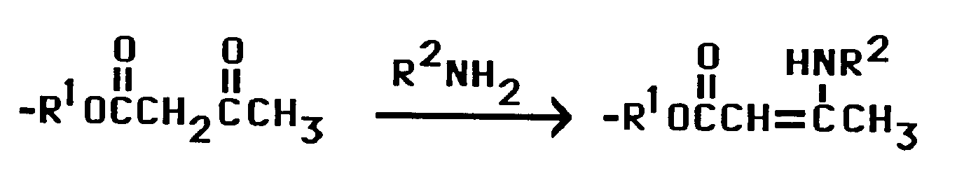 EP0581466A2 - Compositions containing acetoacetate functional polymer ...