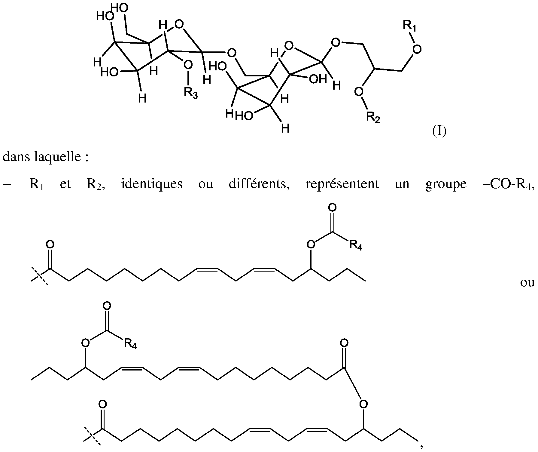 WO2016142529A1 - Galactolipid for use thereof in healing and in ...