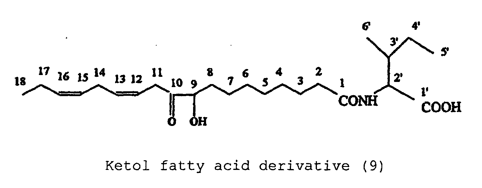 EP1277756A1 - Ketol fatty acid derivatives and plant growth regulating ...