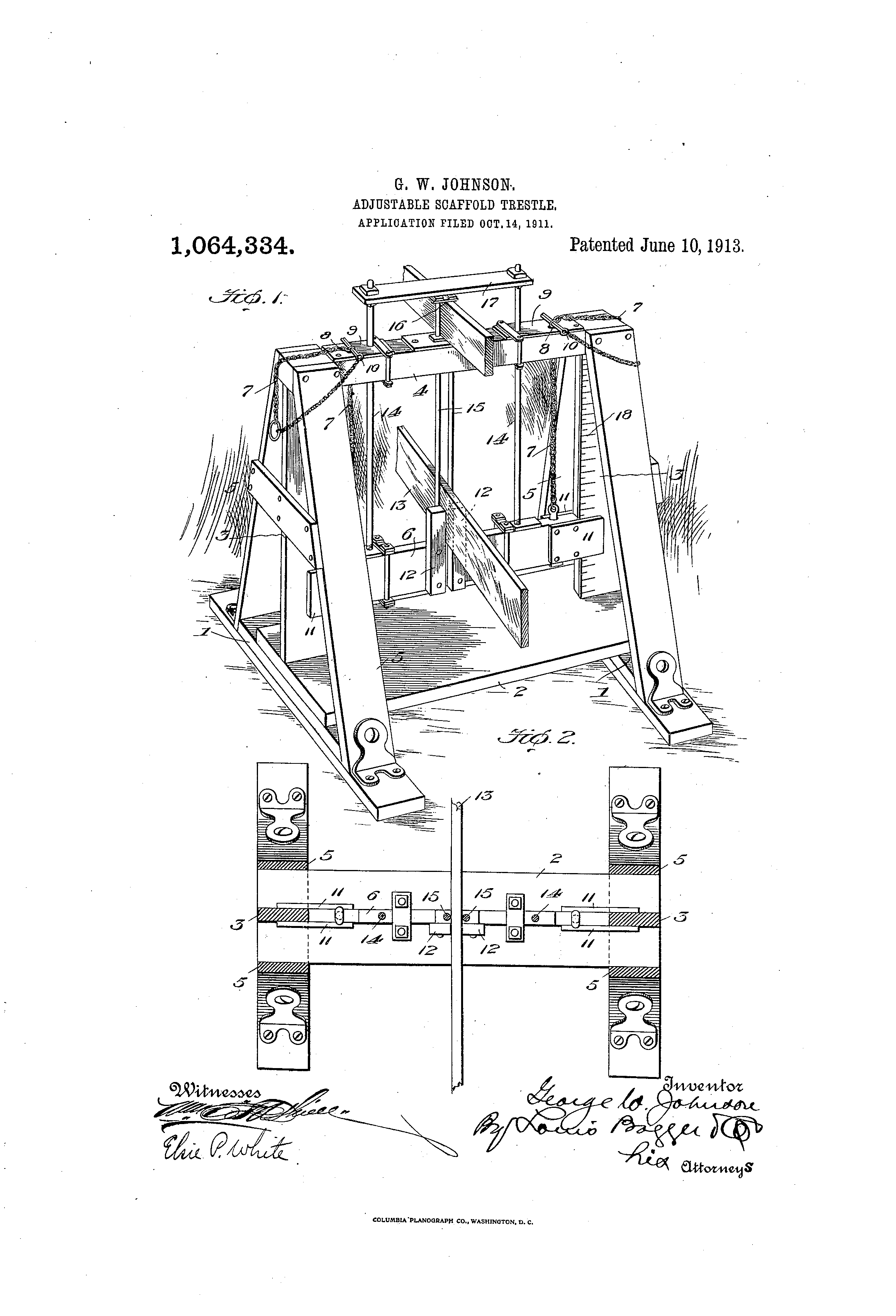 Trestle Patents Drawing Scaffold Sketch Coloring Page