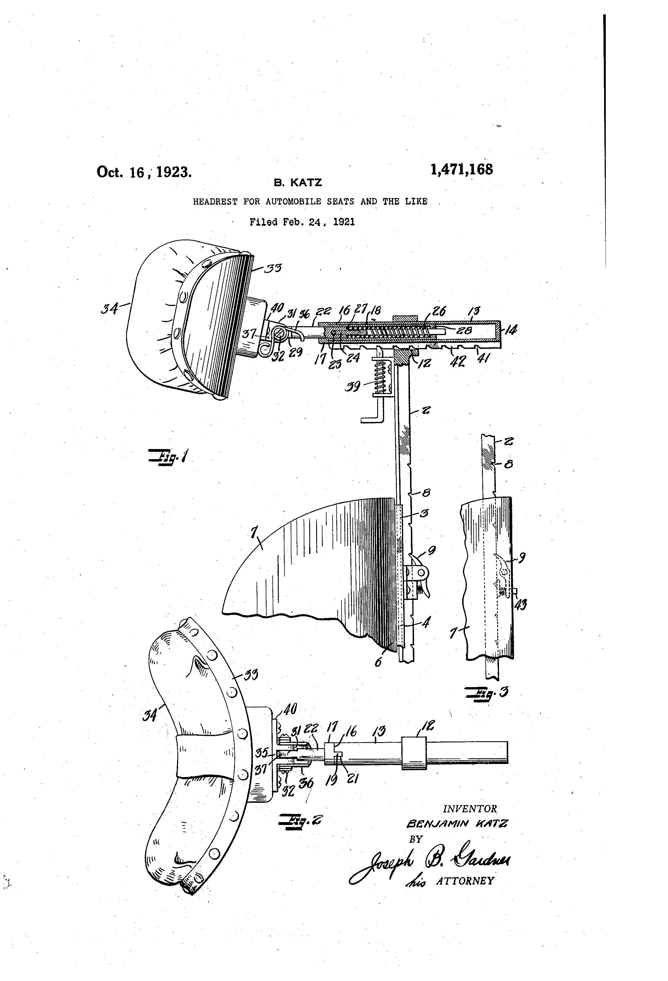 Car Headrest Diagram
