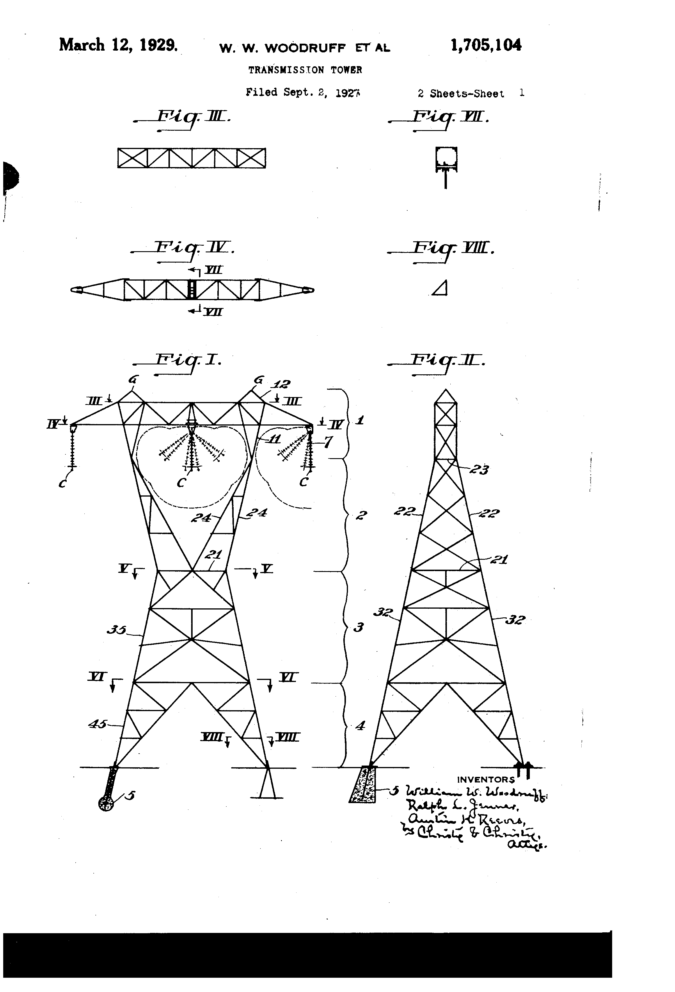 Tower Transmission Drawing Patents Sketch Coloring Page