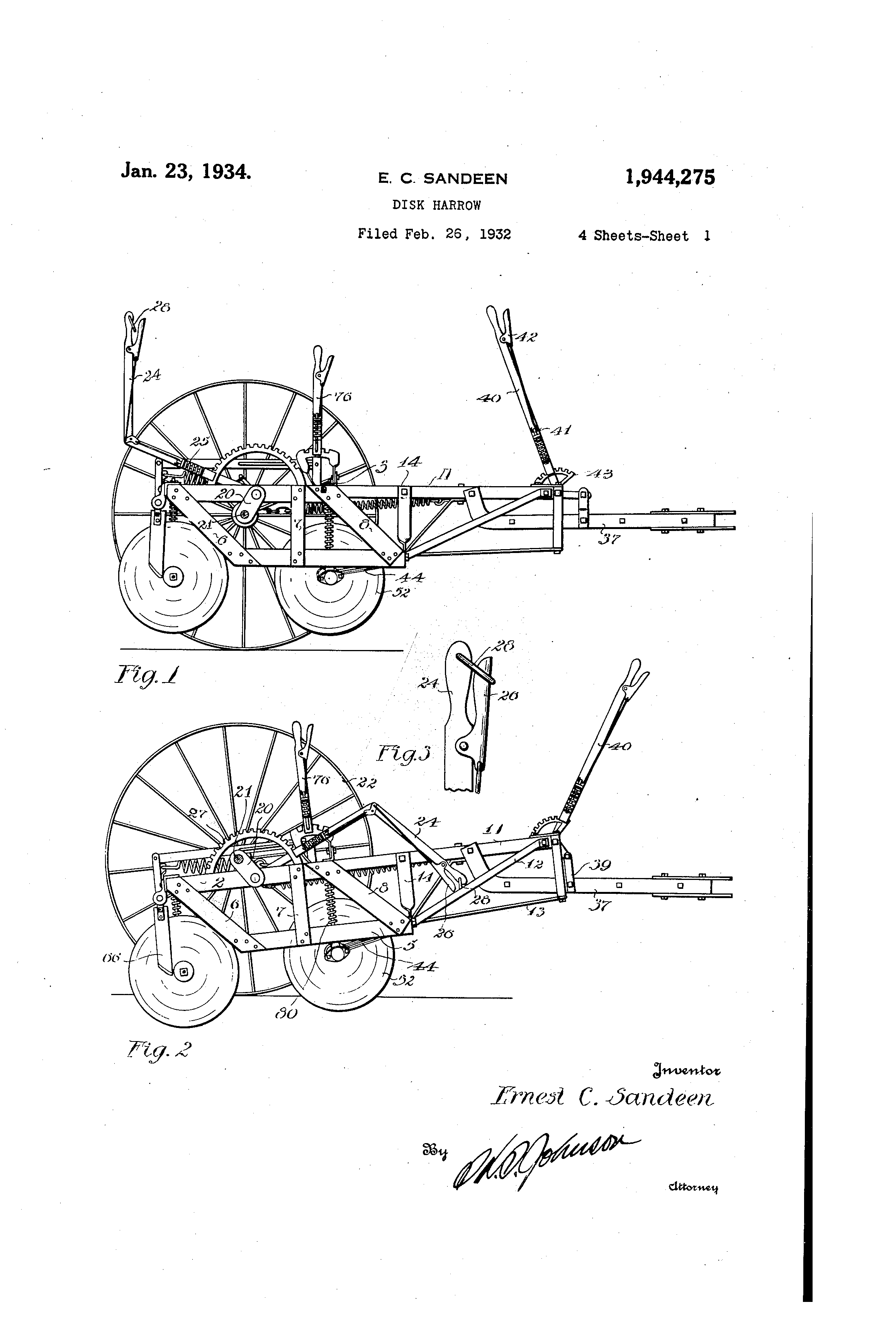 Disc Harrow Patents Drawing Sketch Coloring Page