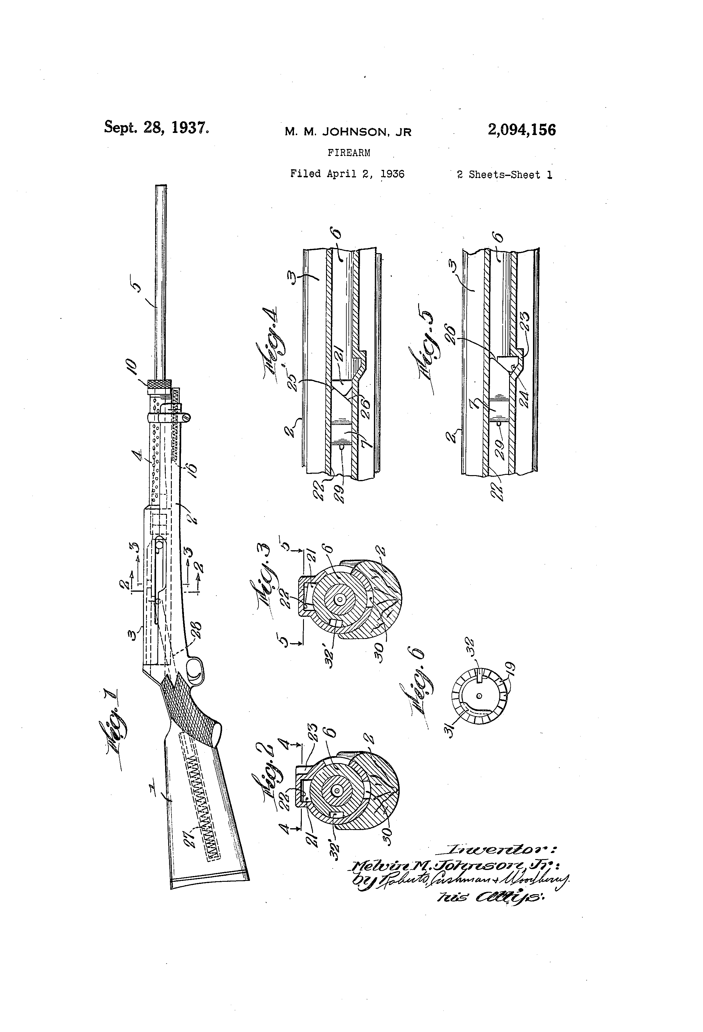 Eugene Stoner Expanding Gas/ Direct Impingement System Nature (Patent ...