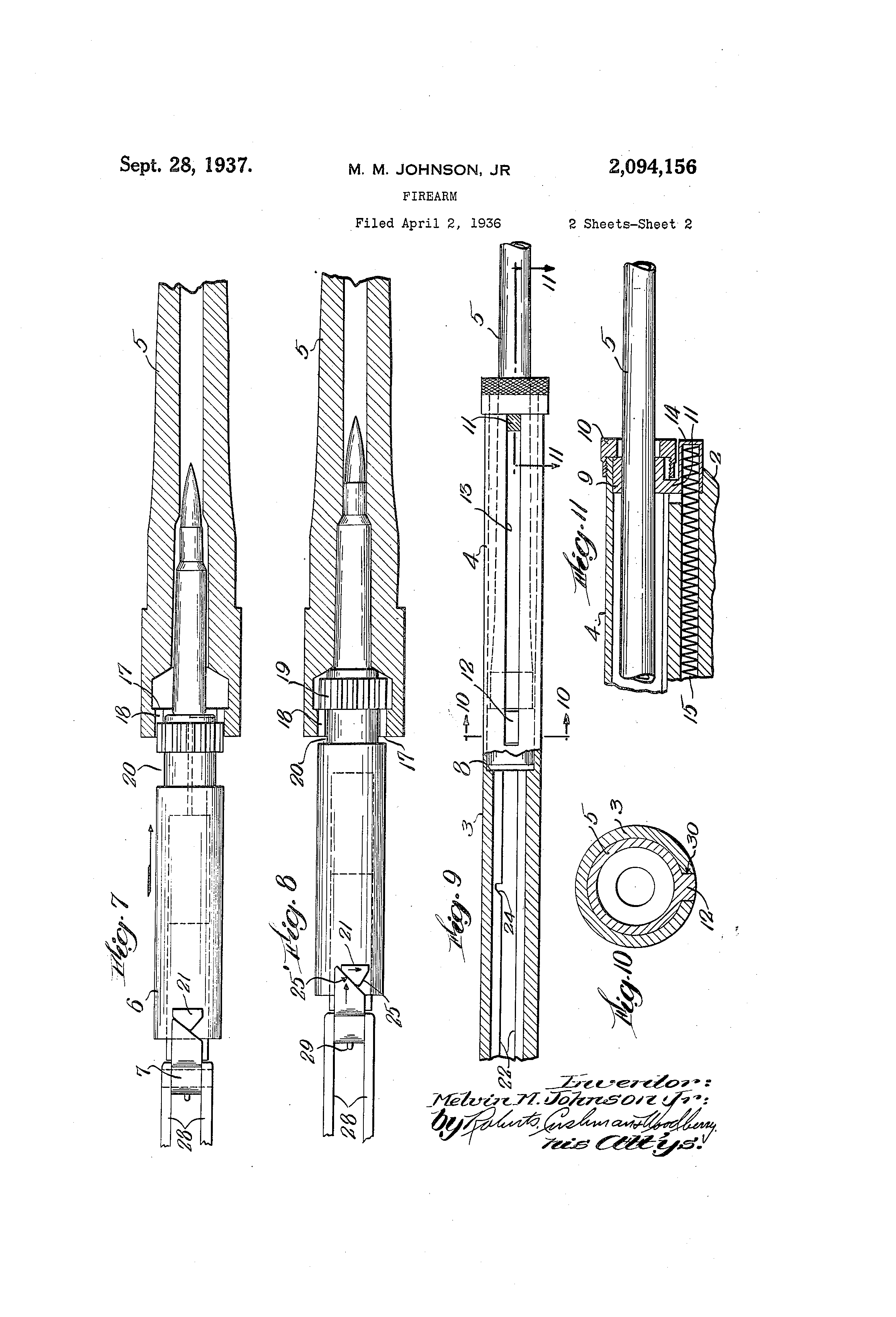 Eugene Stoner Expanding Gas/ Direct Impingement System Nature (Patent ...