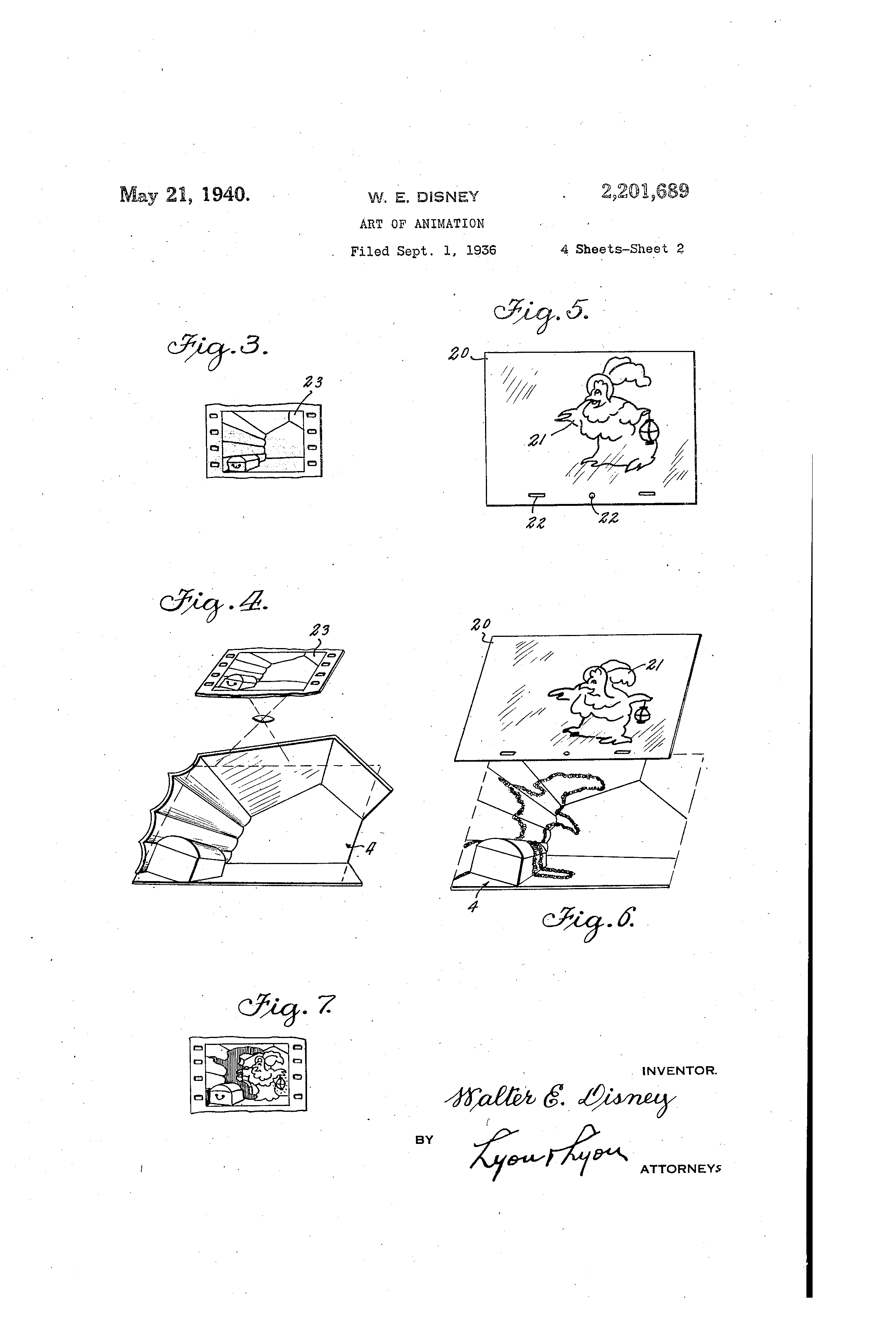 Patent US2201689 - Art of animation - Google Patents