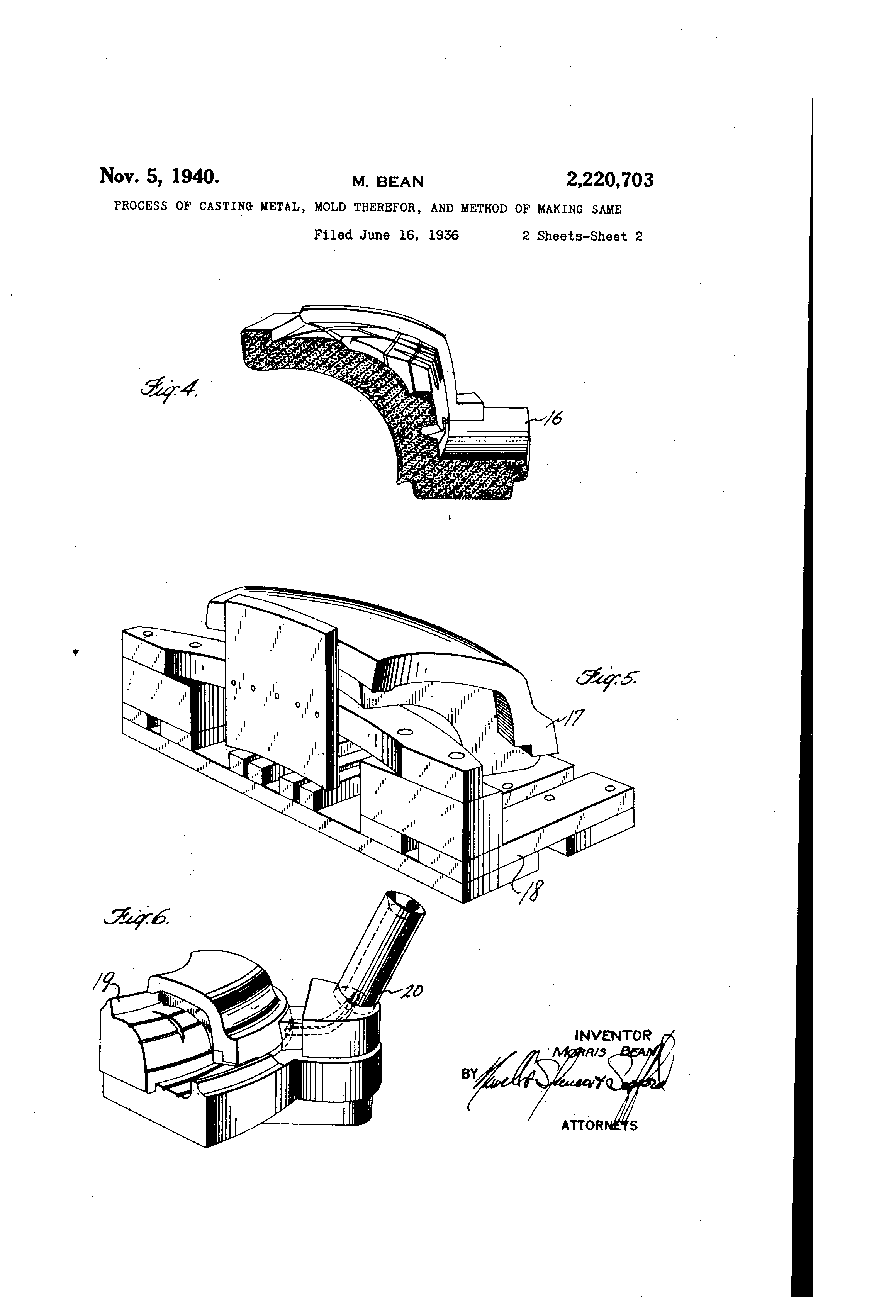 Patent Patents Casting Process Metal Mold Therefor Method Same Making ...