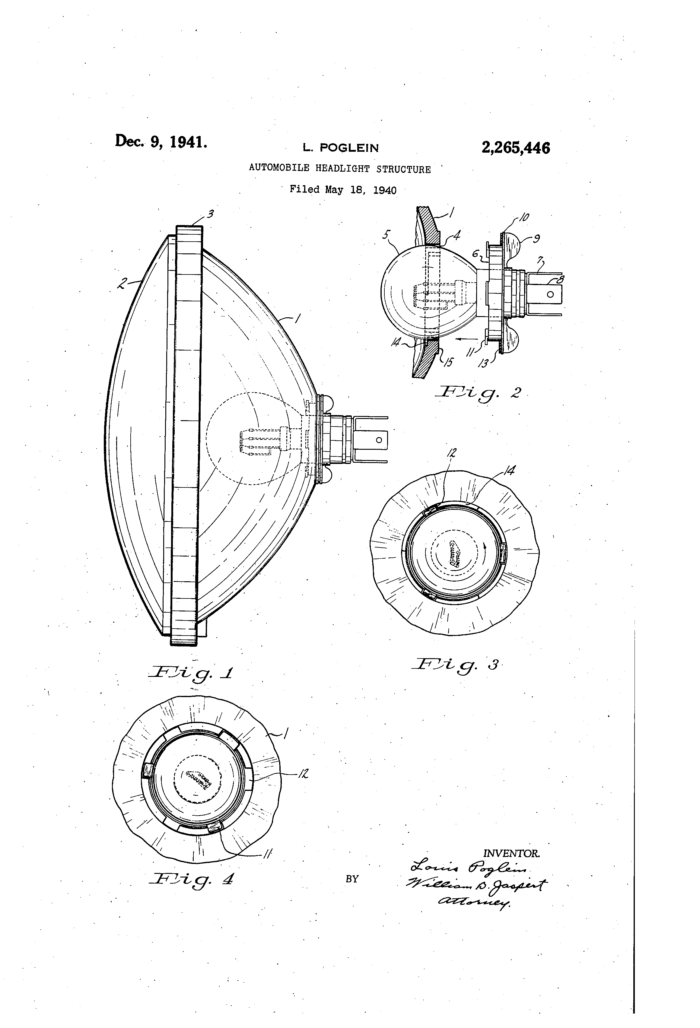 Structure Patents Headlight Sketch Coloring Page