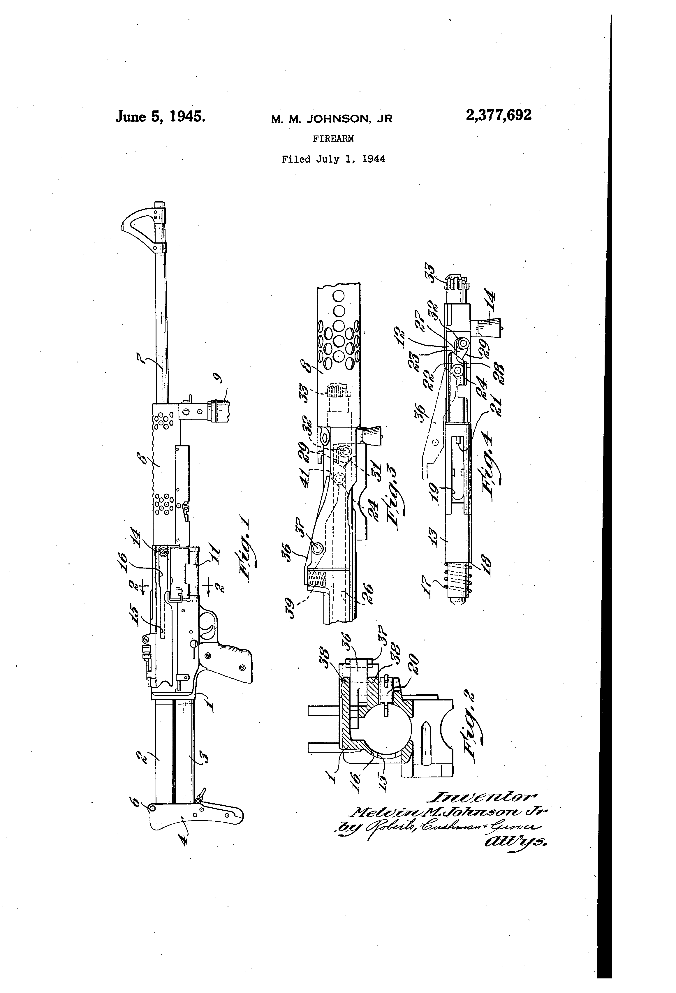 Eugene Stoner Expanding Gas/ Direct Impingement System Nature (Patent ...