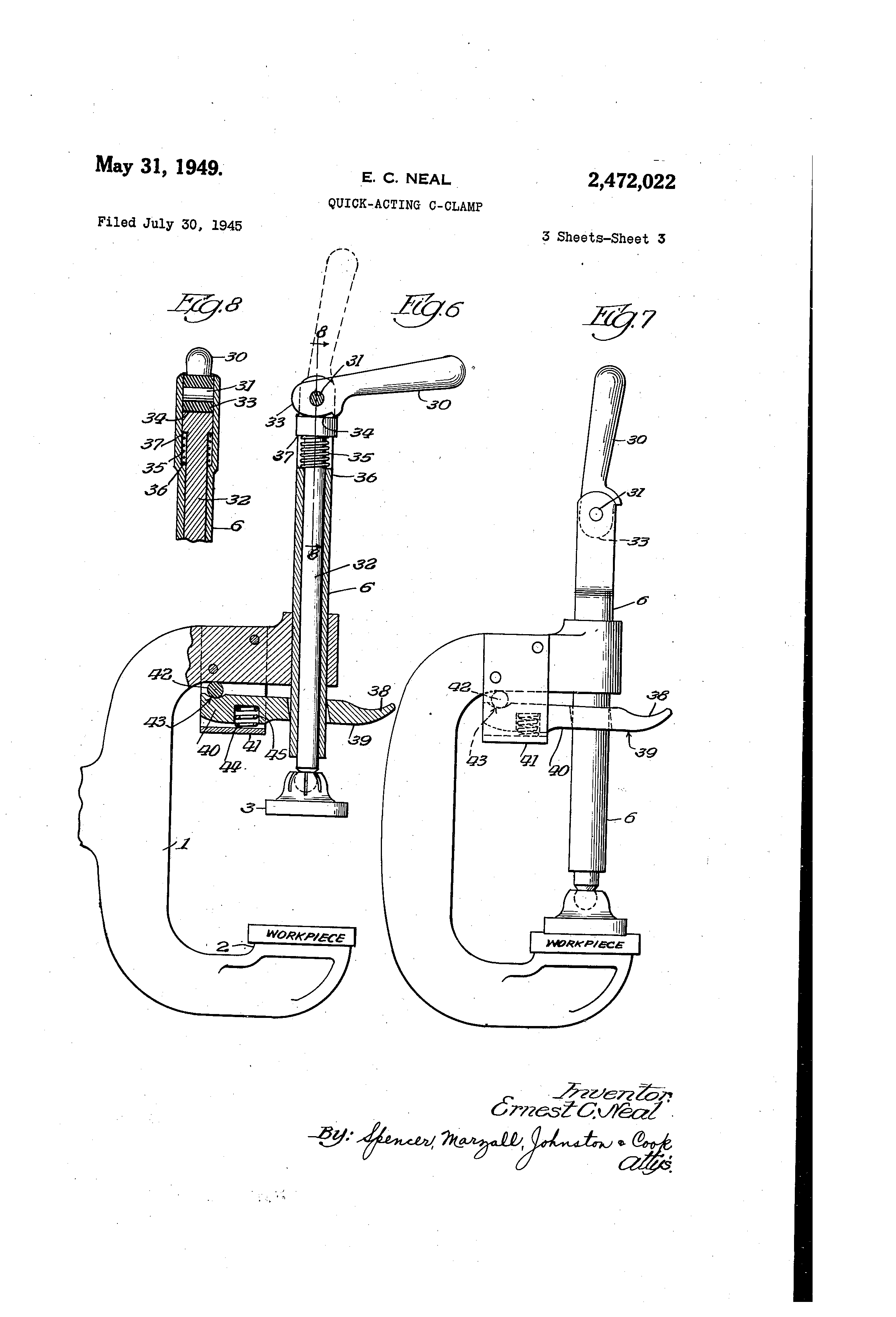 Clamp Patents Acting Drawing Patent Quick Sketch Coloring Page