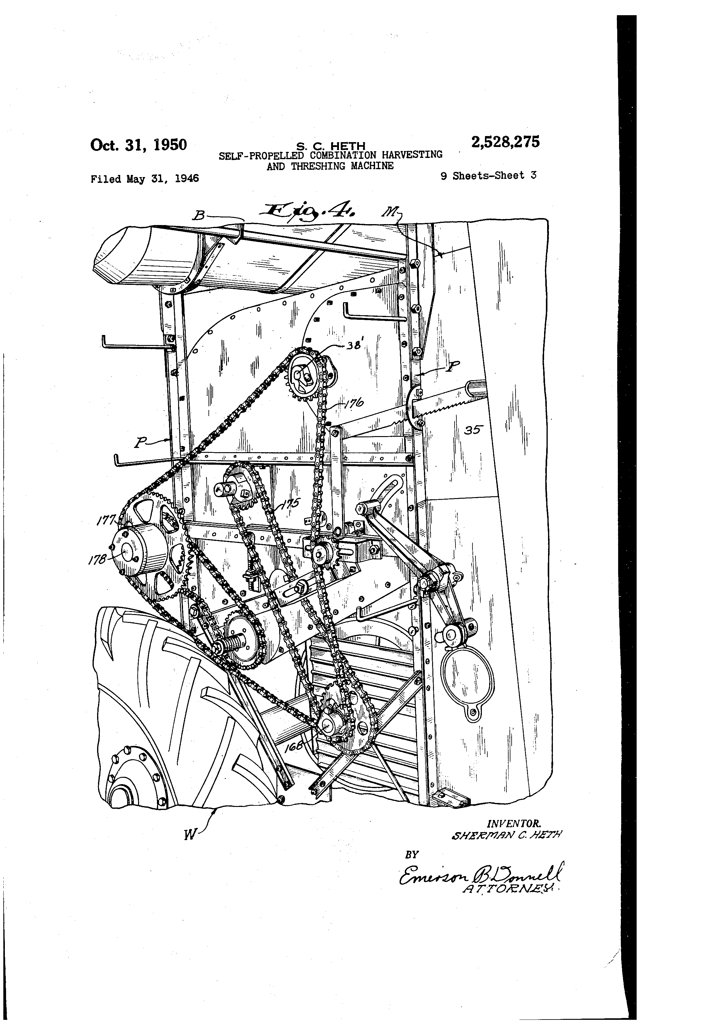Patents Patent Threshing Machine Drawing Sketch Coloring Page