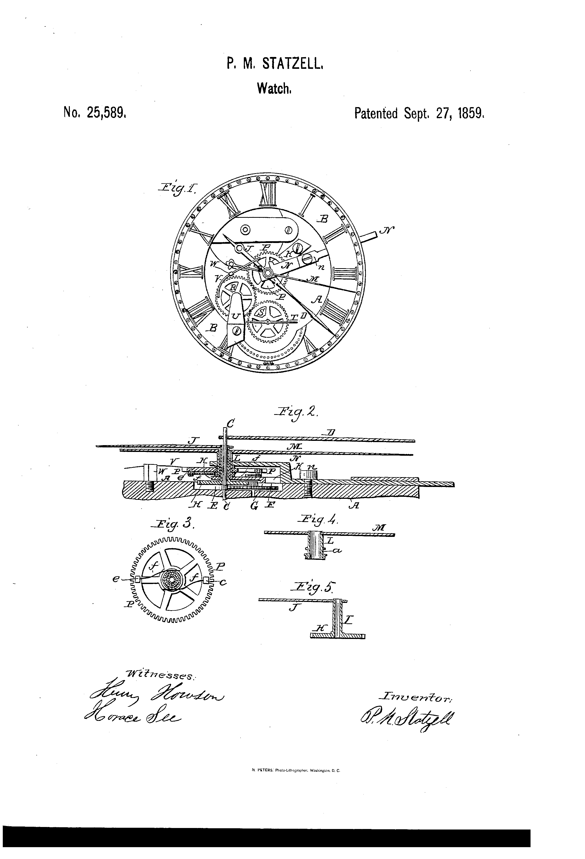 Pocket Watch Patents Archive for American Horology | Pocket Watch Database
