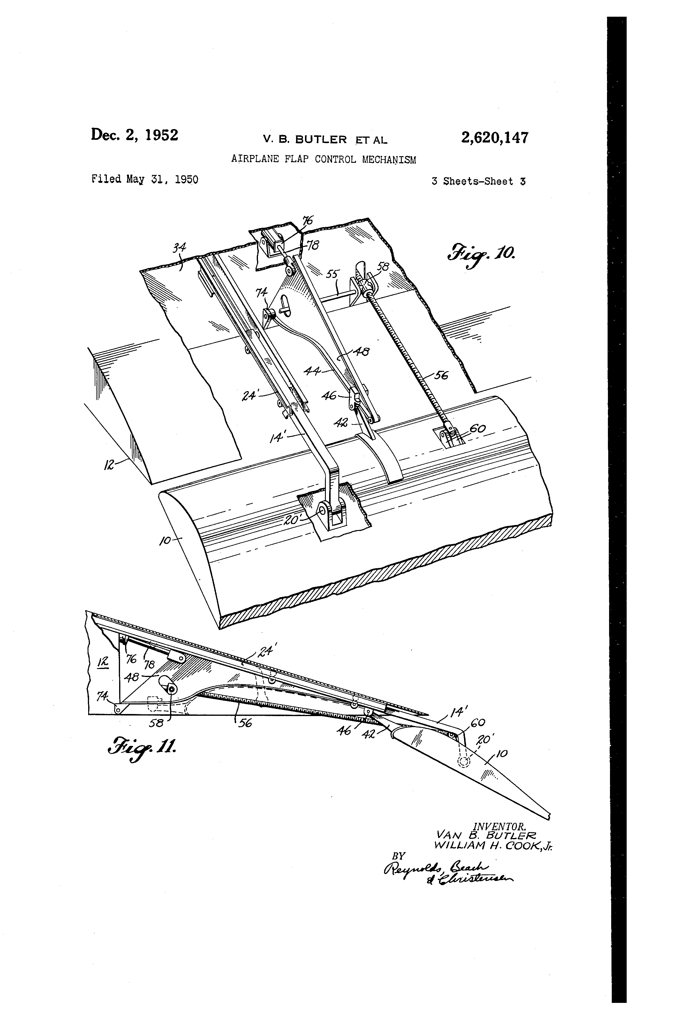 Flap Mechanism Patent Patents Airplane Control Sketch Coloring Page