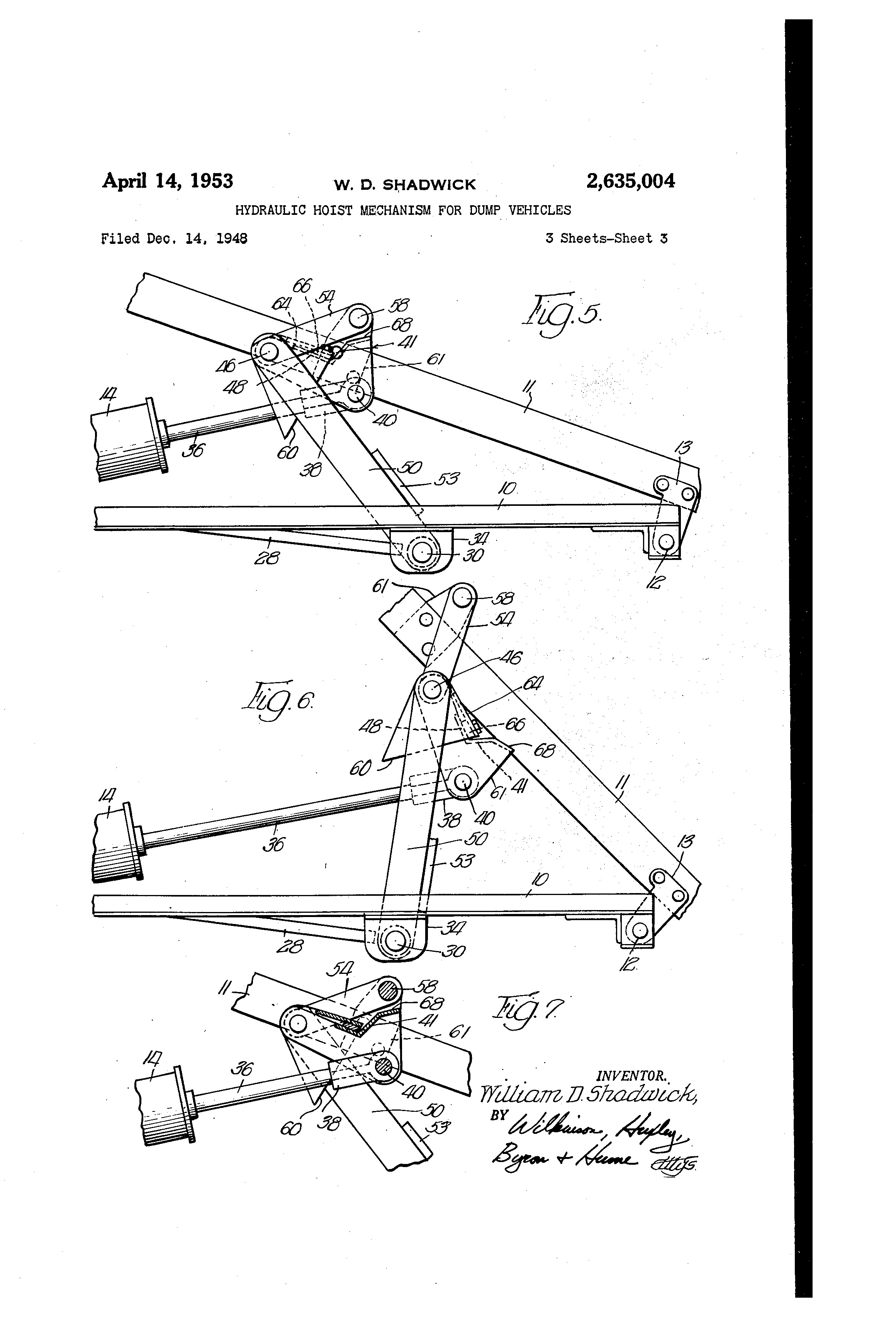 Patent US2635004 - Hydraulic hoist mechanism for dump vehicles - Google ...