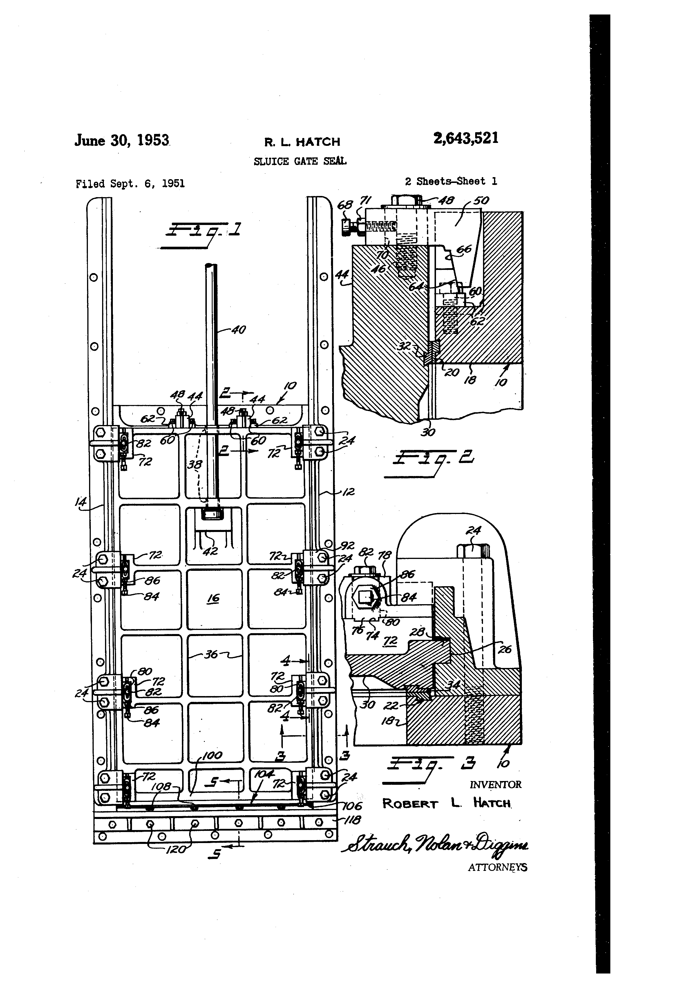 Sluice Gate Patents Drawing Sketch Coloring Page