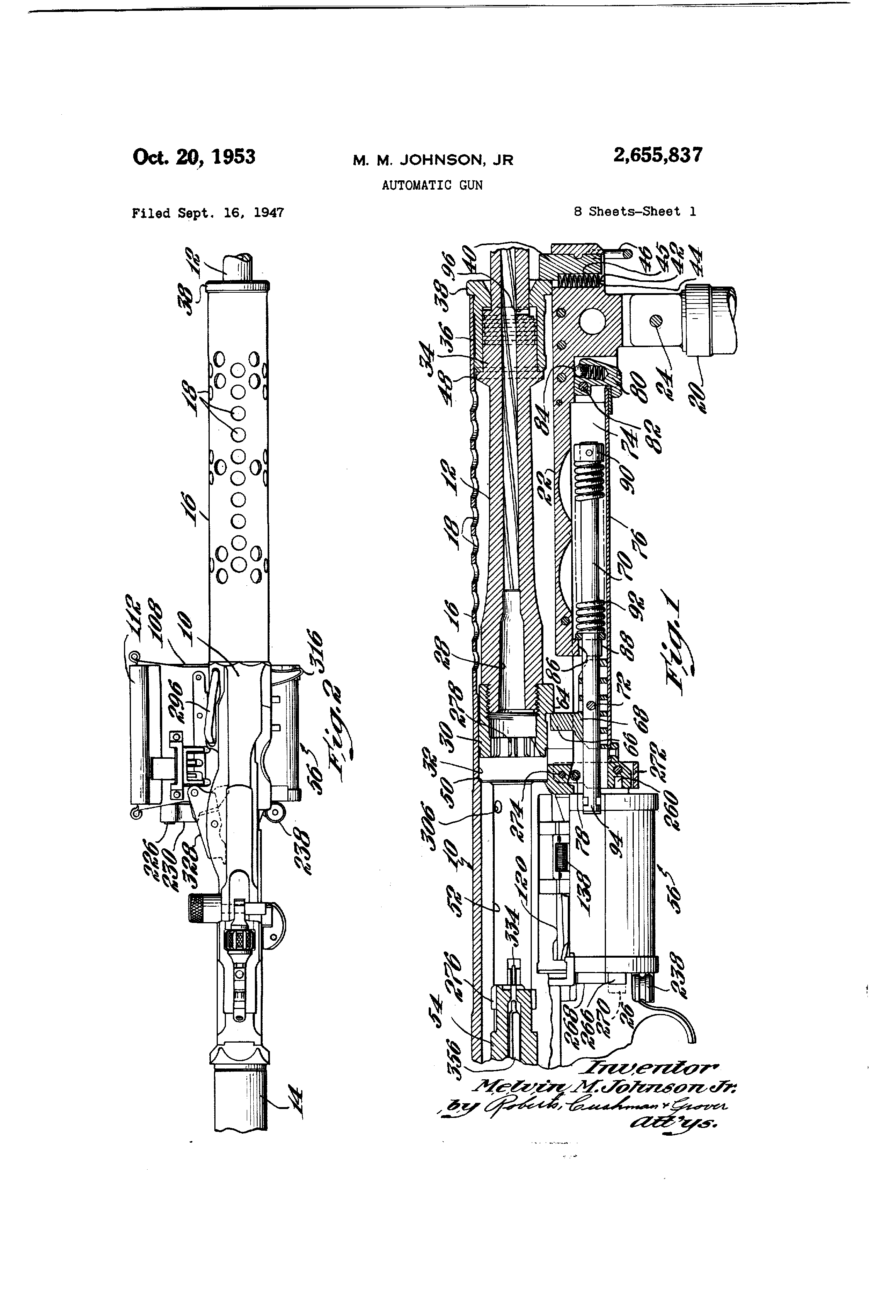 Eugene Stoner Expanding Gas/ Direct Impingement System Nature (Patent ...