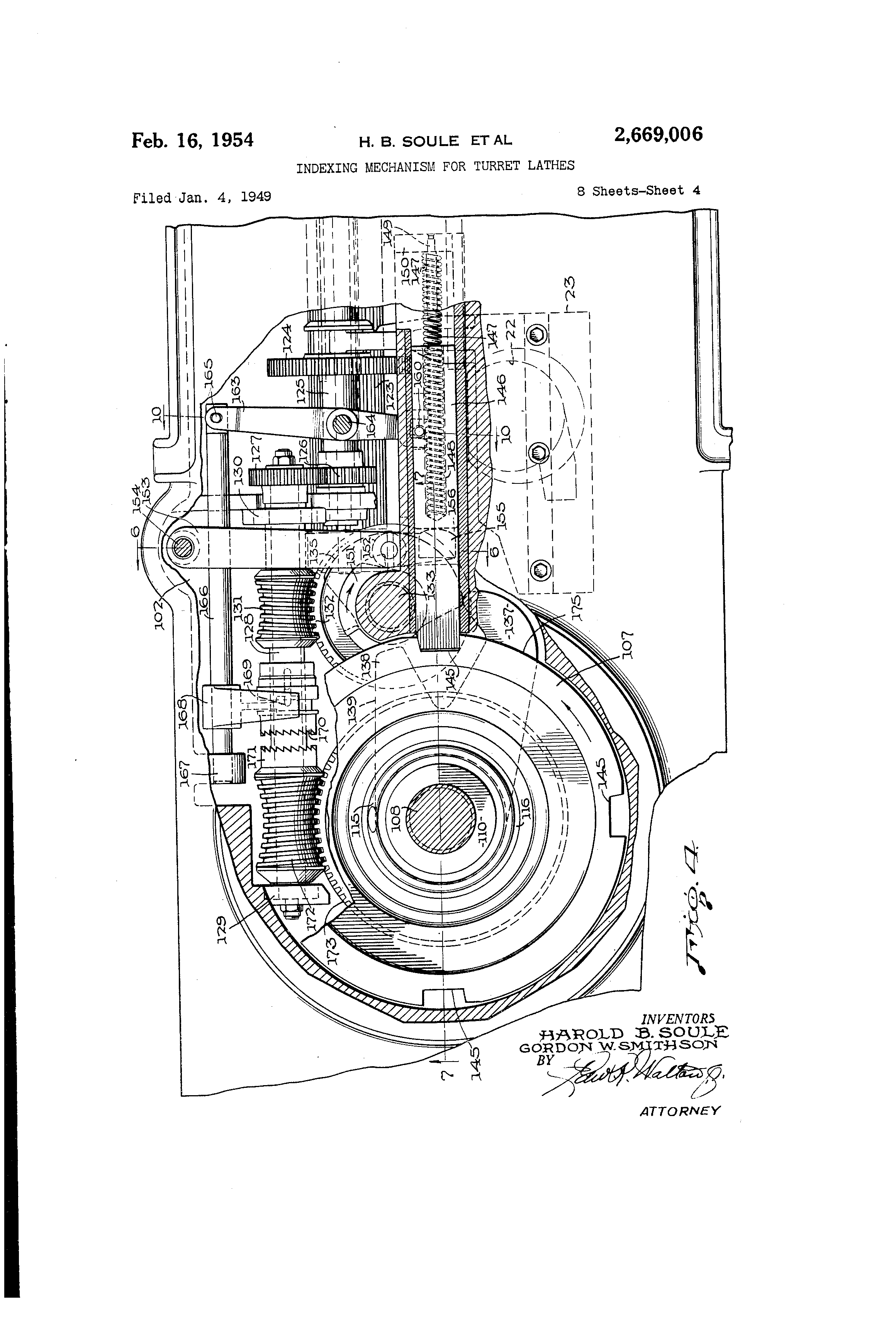 Turret Indexing Mechanism Patents Lathes Sketch Coloring Page