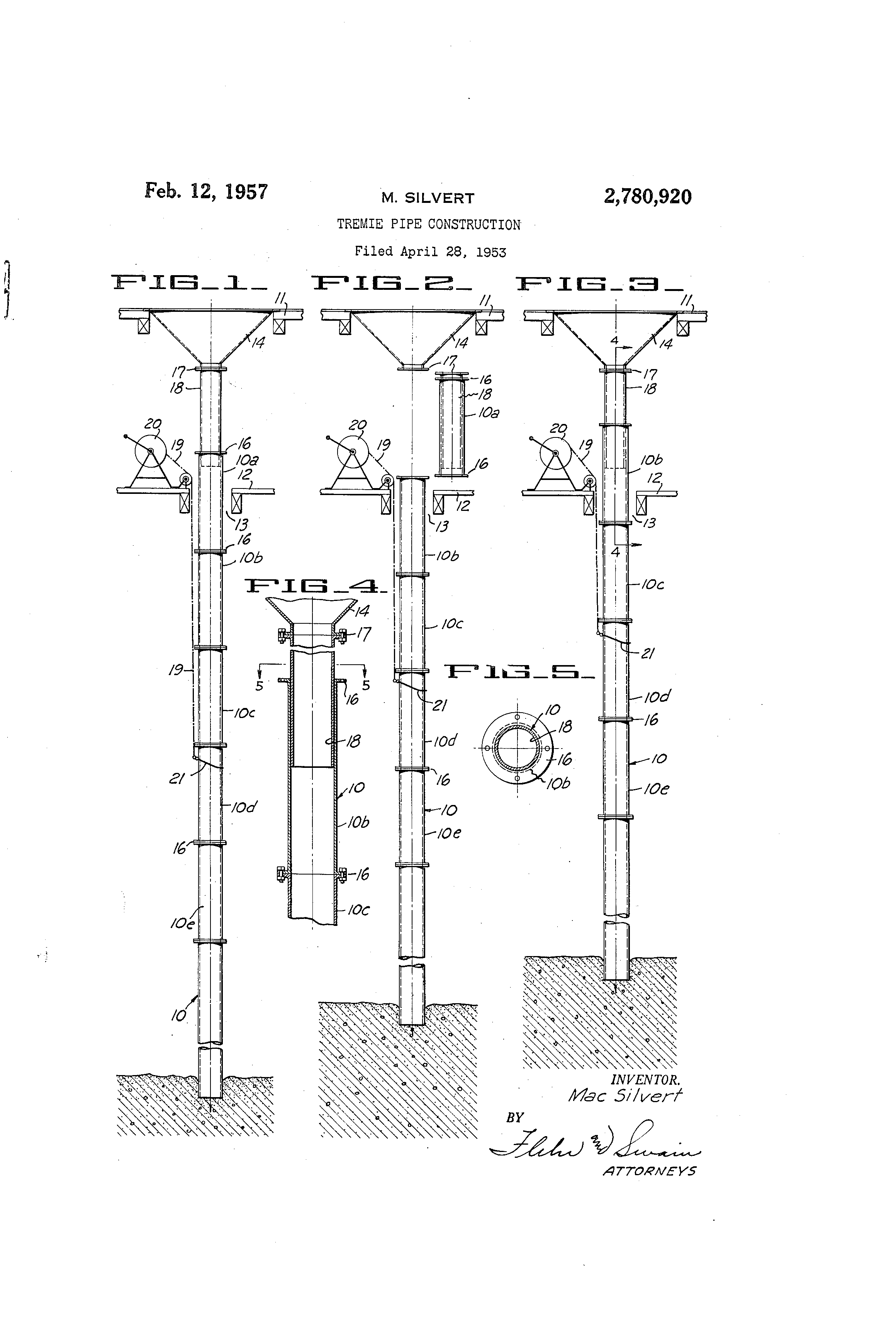 Tremie Pipe Patents Drawing Sketch Coloring Page