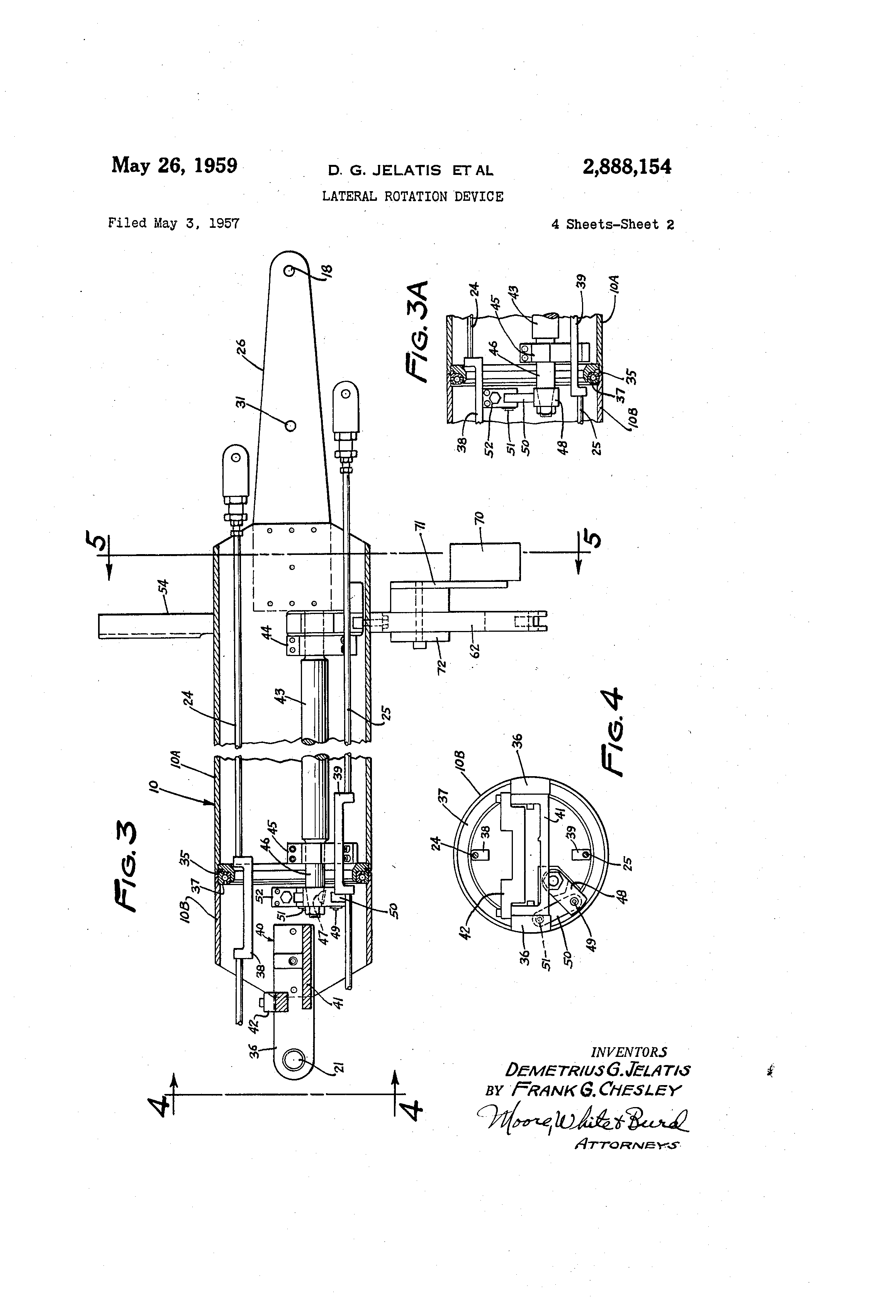 Patent US2888154 - Lateral rotation device - Google Patentsuche