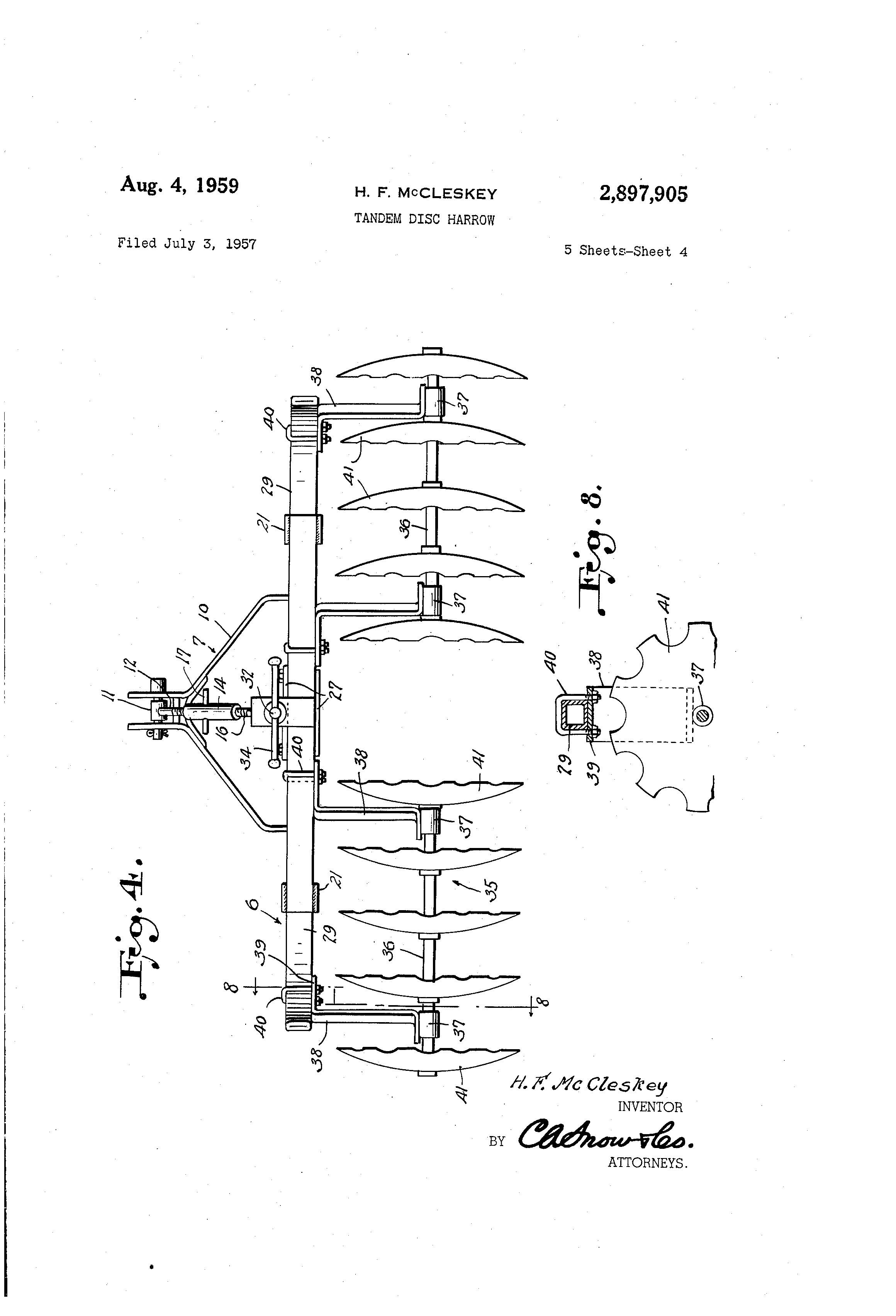 Disc Harrow Patents Drawing Sketch Coloring Page