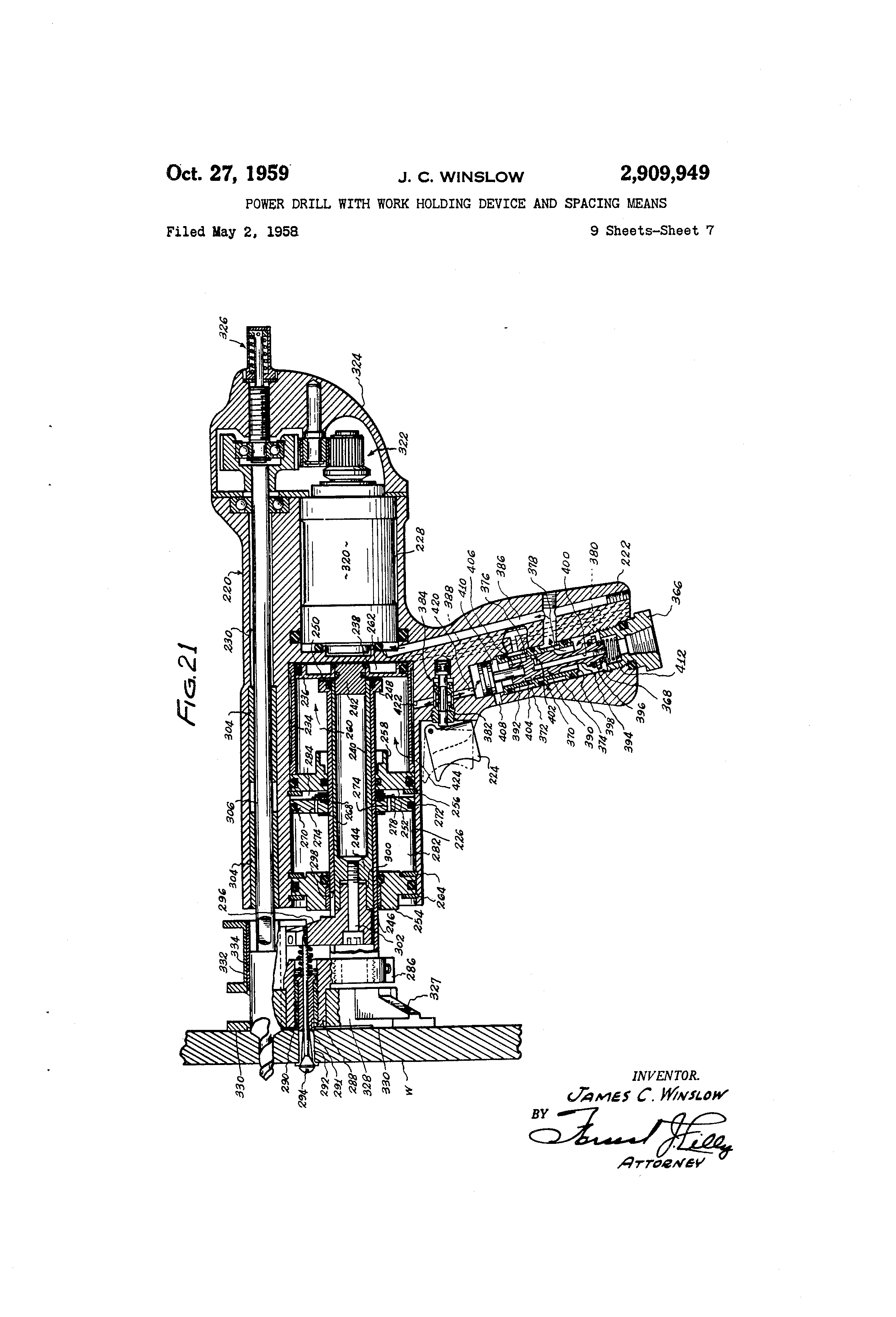 Power Drill Schematic Drill Tool Drawing