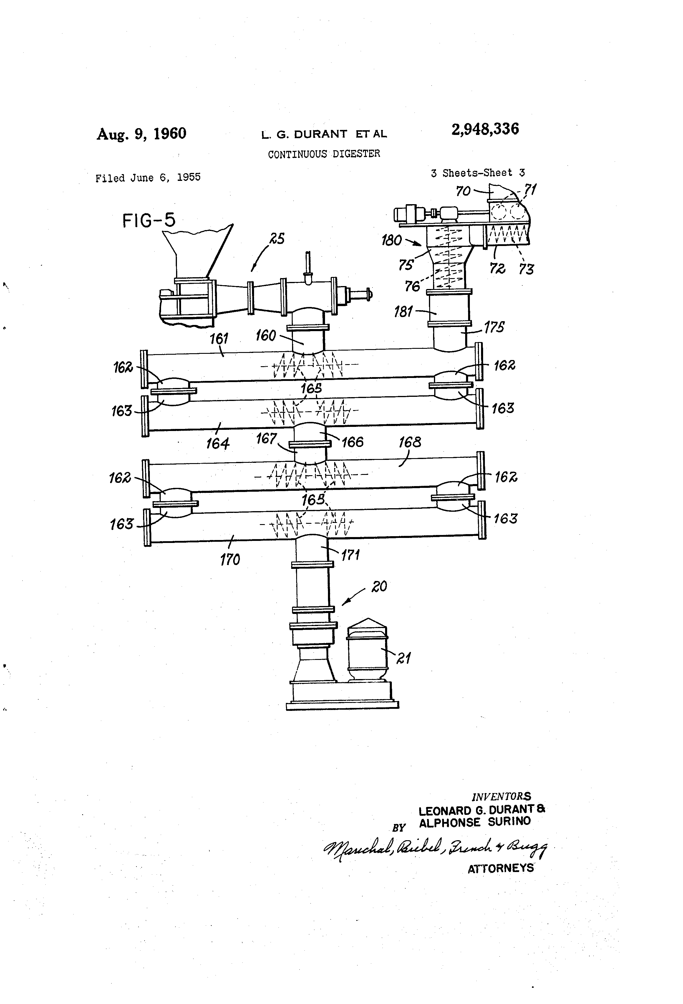 Patent US2948336 - Continuous digester - Google Patents