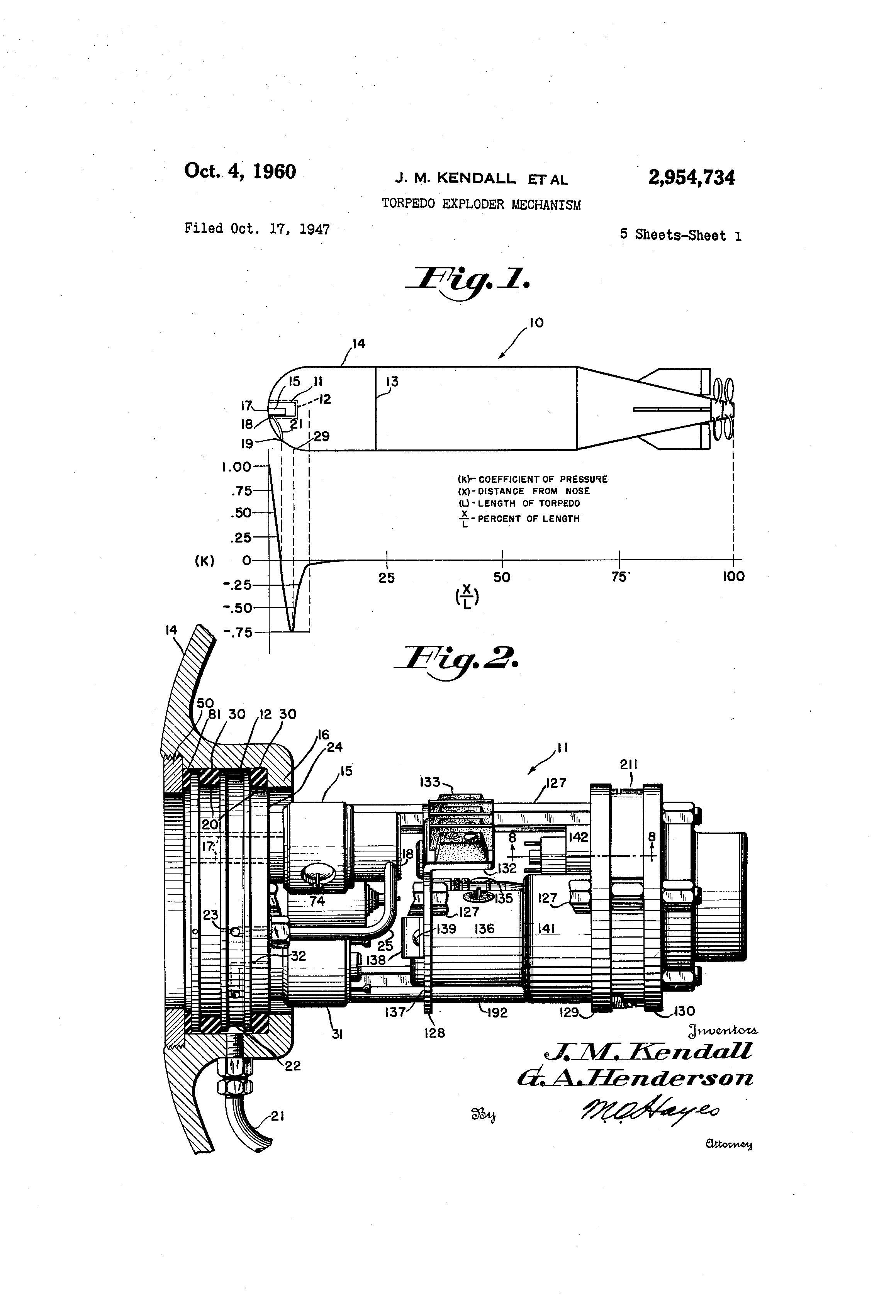 Patent US2954734 - Torpedo exploder mechanism - Google Patents