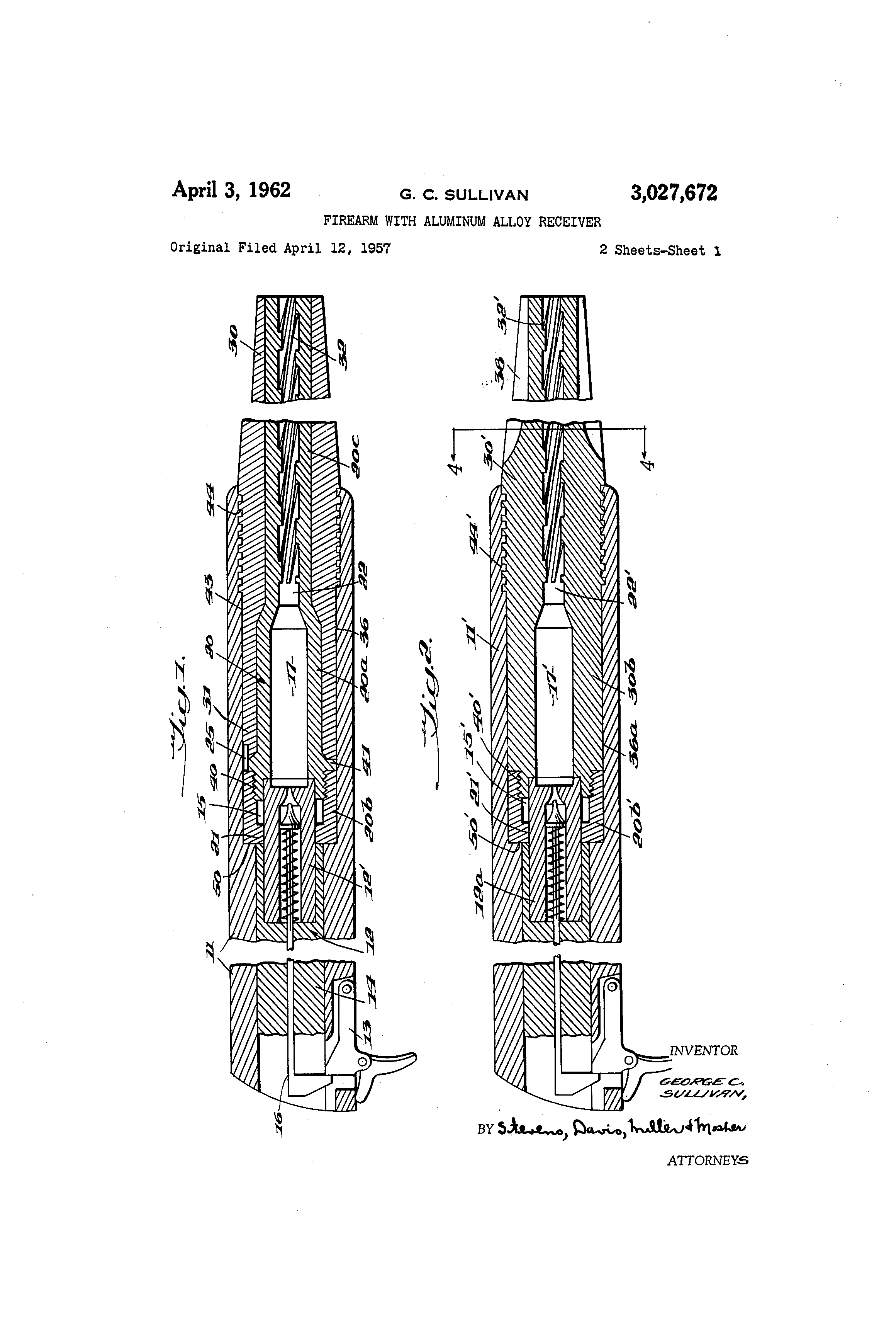 Eugene Stoner Expanding Gas/ Direct Impingement System Nature (Patent ...