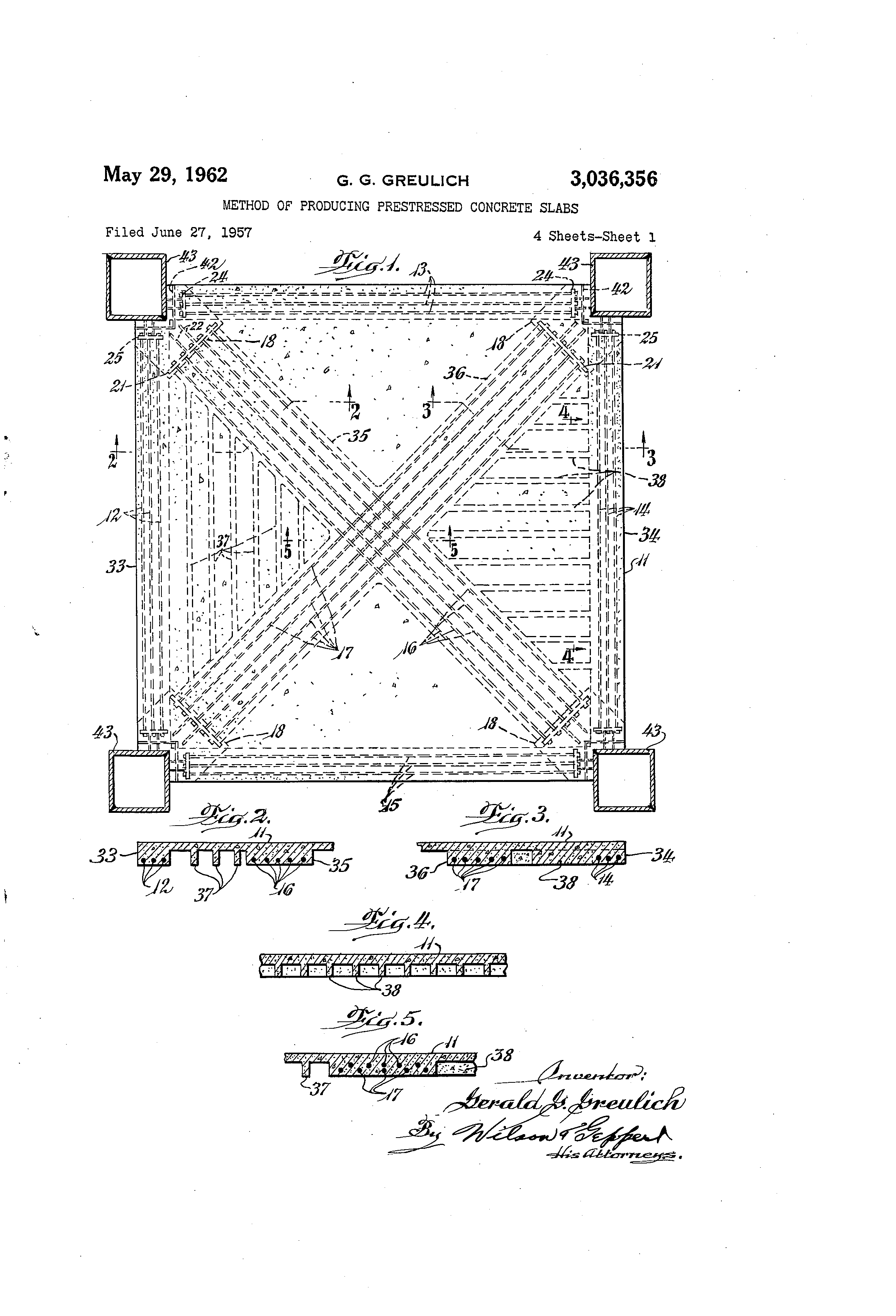 Slab Concrete Patents Drawing Foundation Method Construction Sketch ...