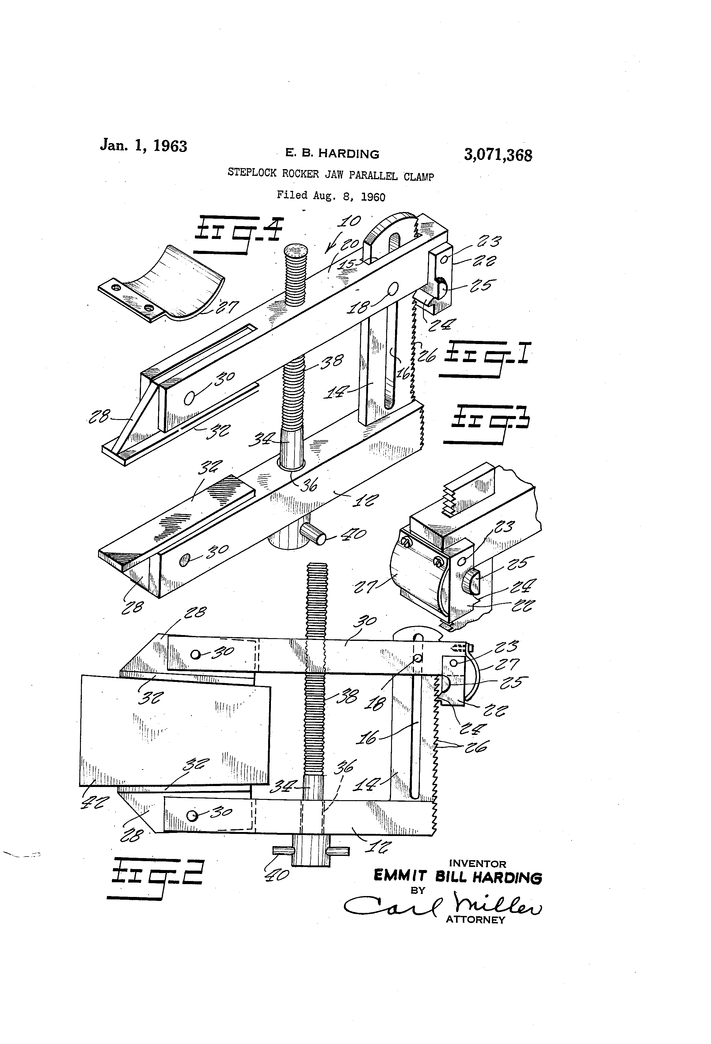 Clamp Patents Acting Drawing Patent Quick Sketch Coloring Page