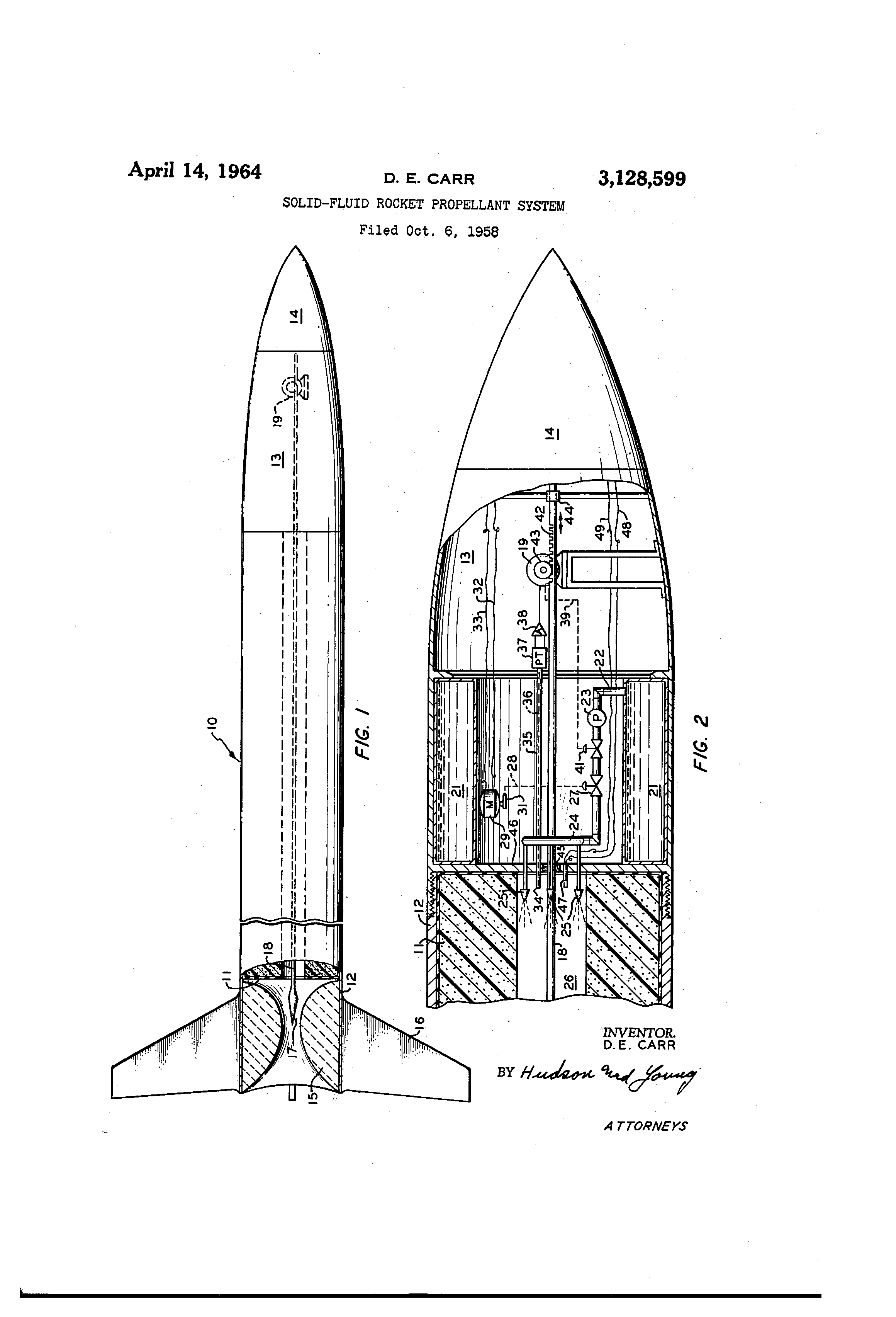 Idealized Solid Propellant Rocket Major Components Are