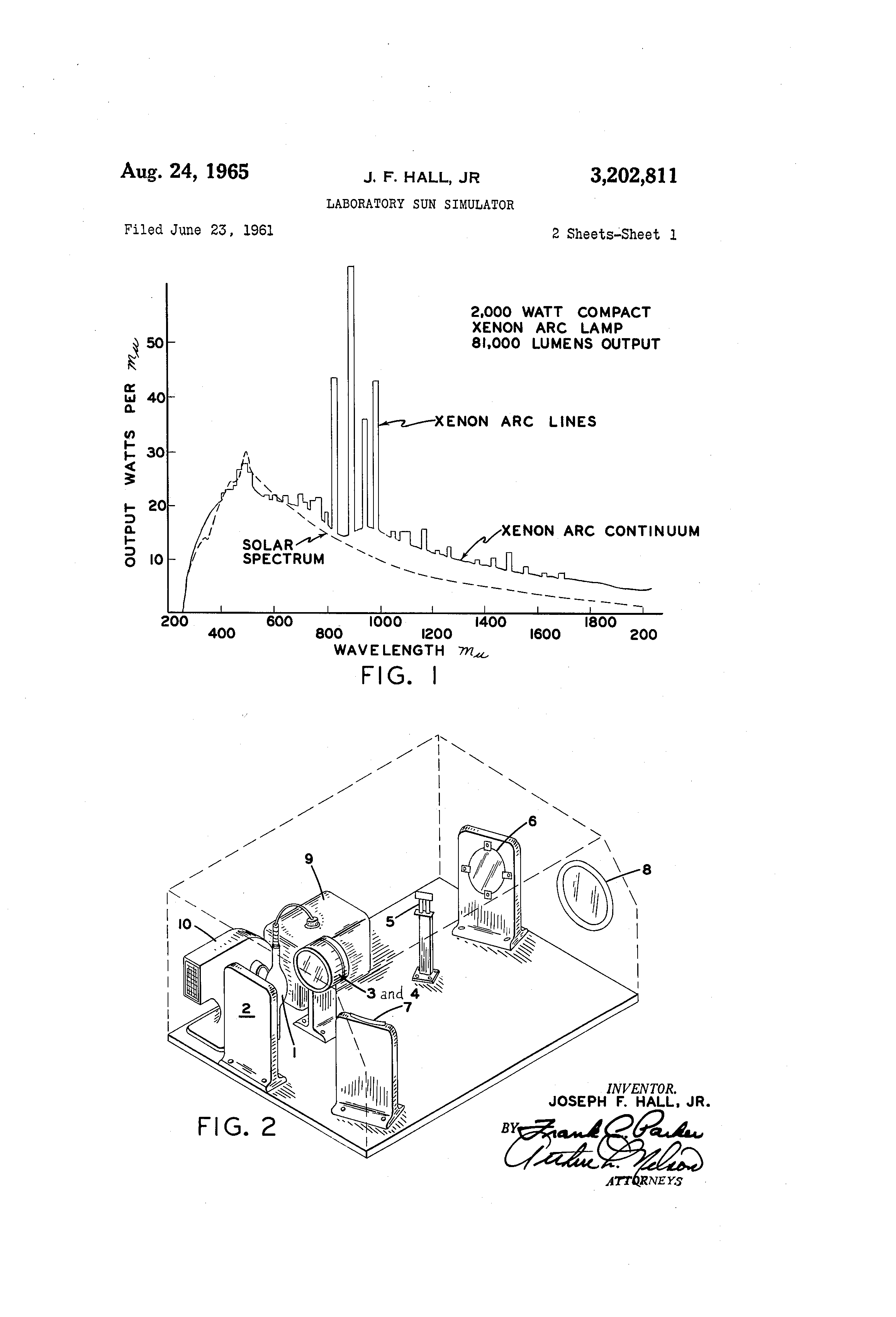 Patent US3202811 - Laboratory sun simulator - Google Patents