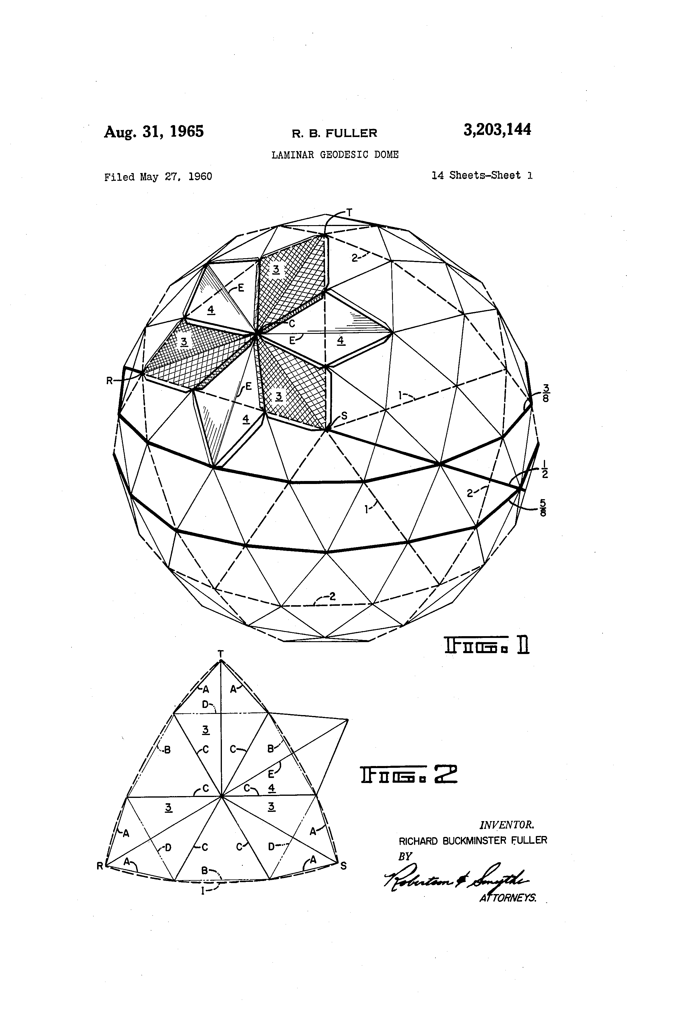 Geodesic Drawing Patents Sketch Coloring Page