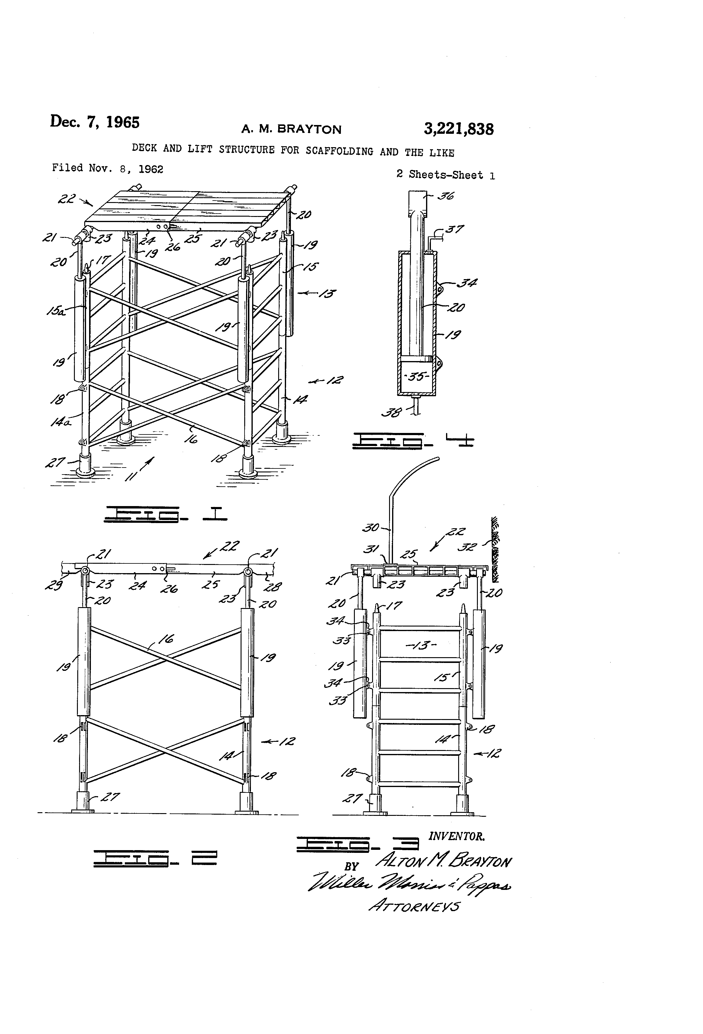 Scaffold Patent Patents Drawing Sketch Coloring Page