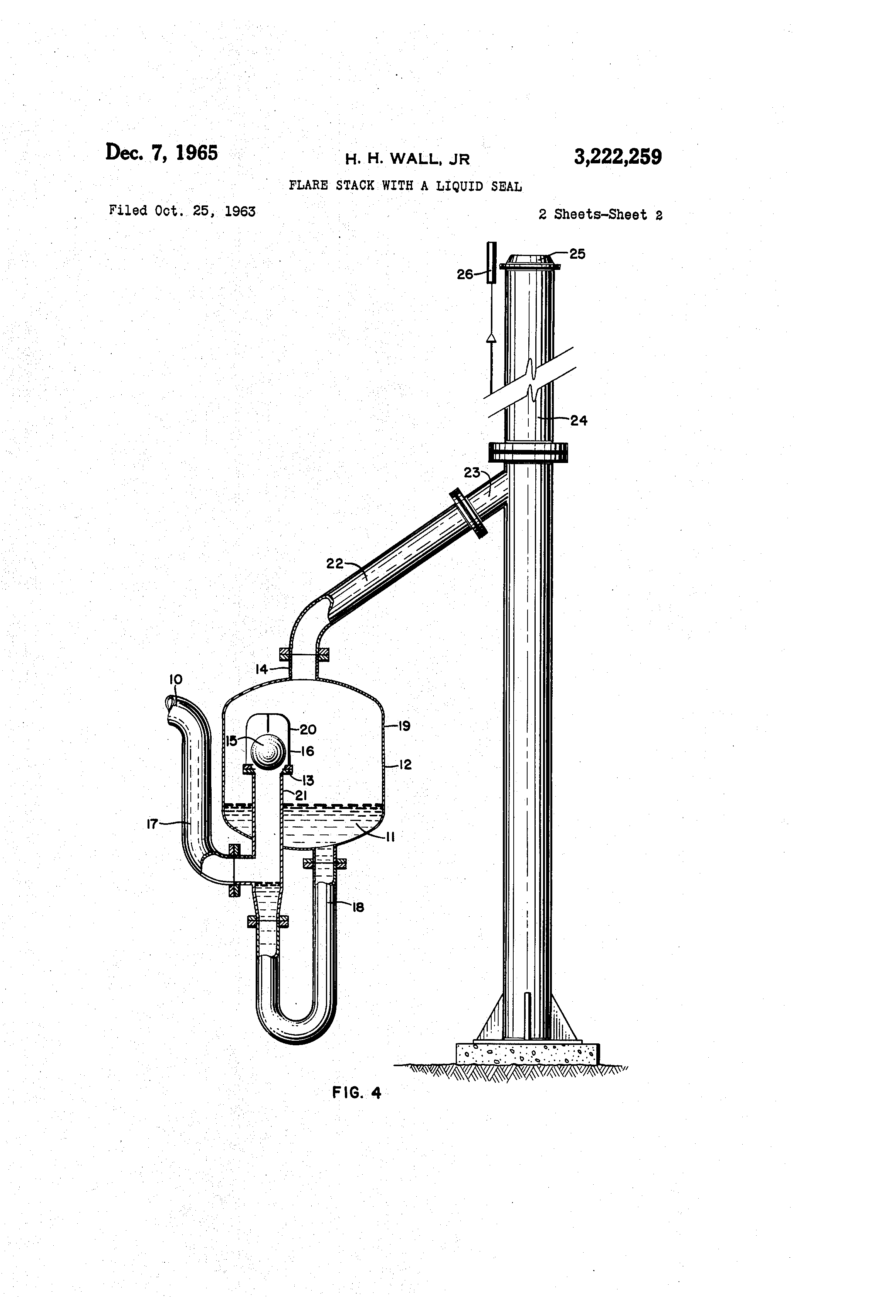Flare Stack Patents Drawing Sketch Coloring Page