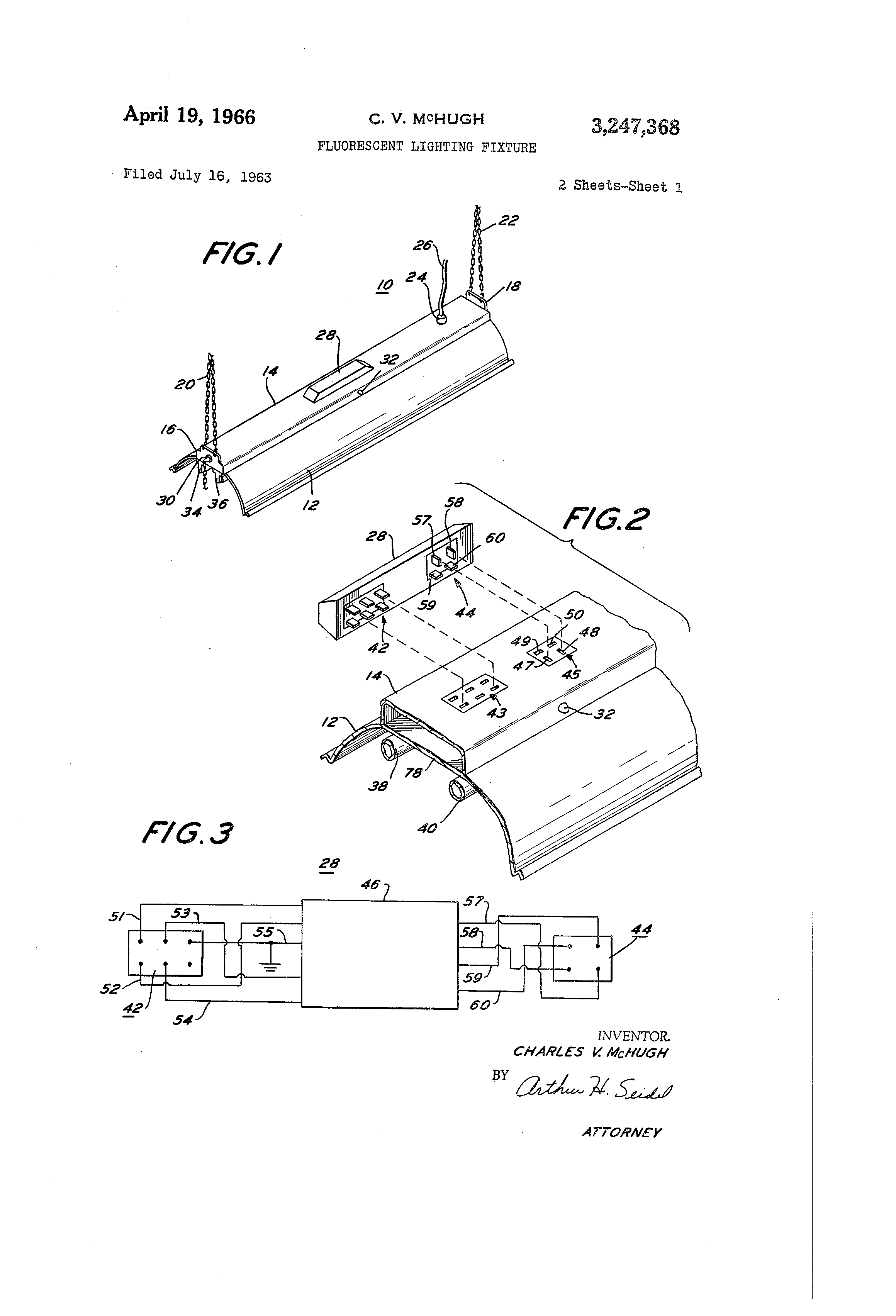Fluorescent Drop Light Parts Diagram