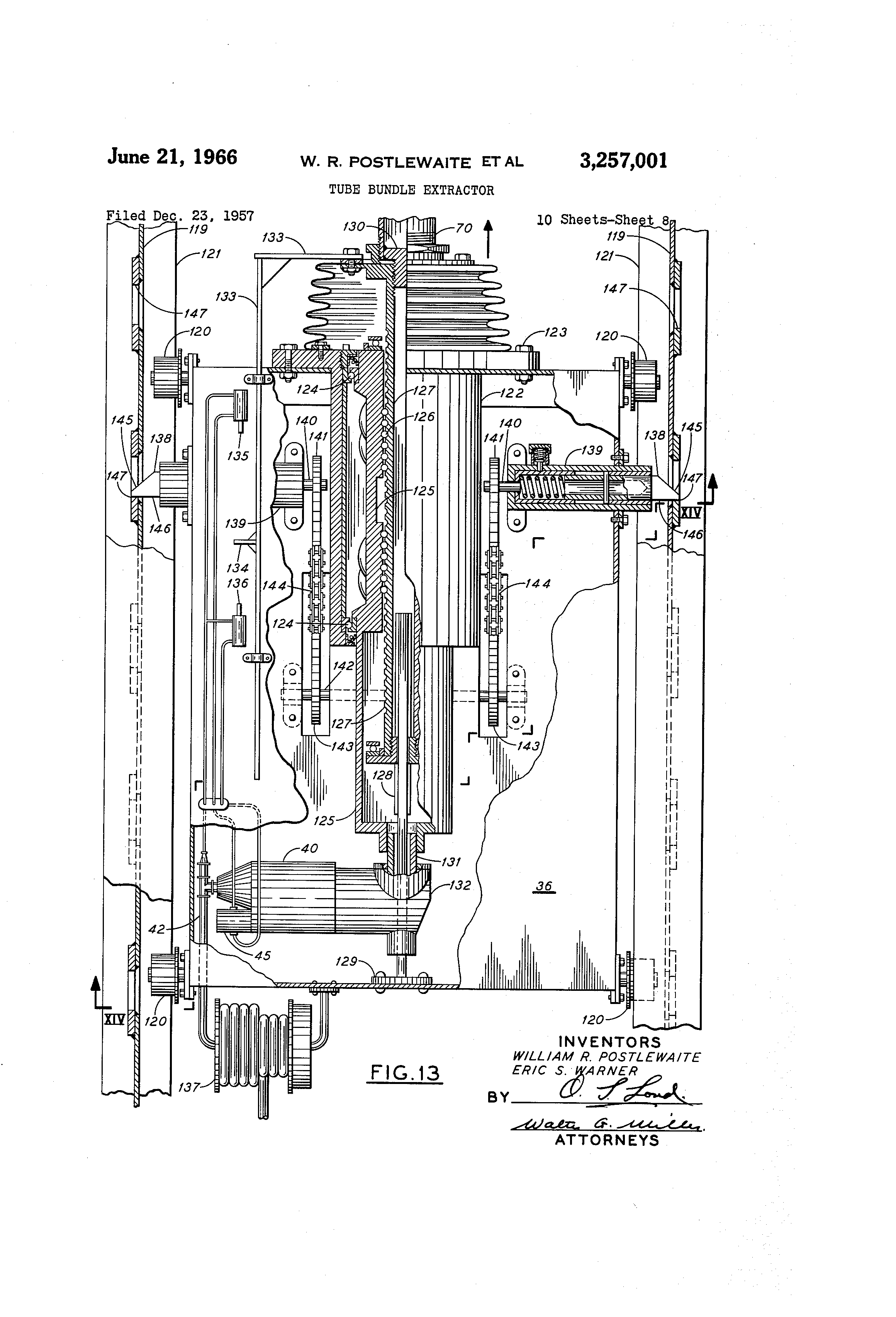 Patent US3257001 - Tube bundle extractor - Google Patents