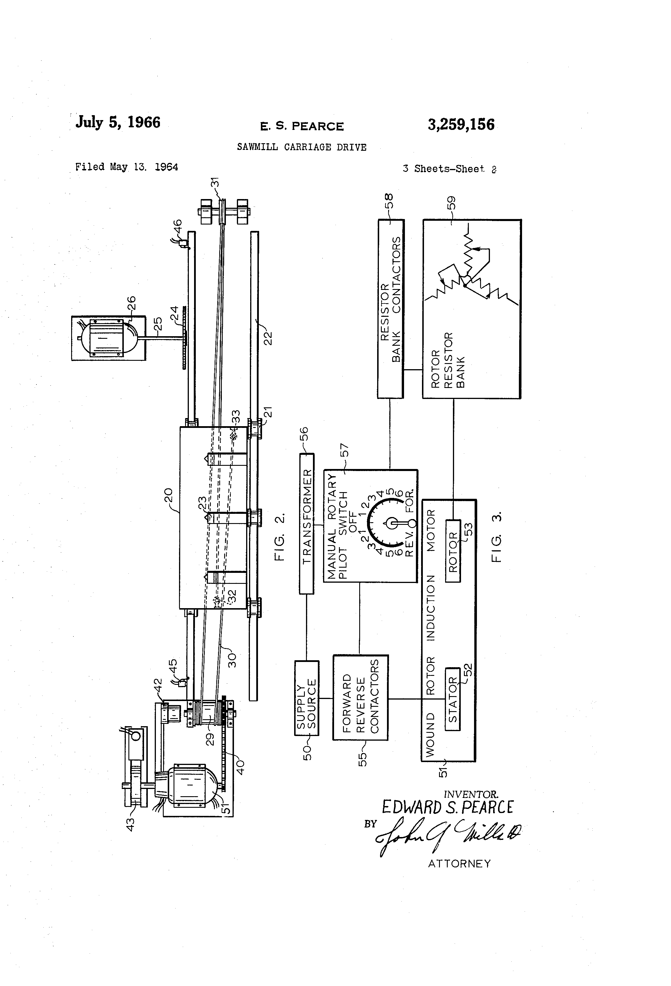 Sawmill Patents Carriage Drawing Drive Sketch Coloring Page