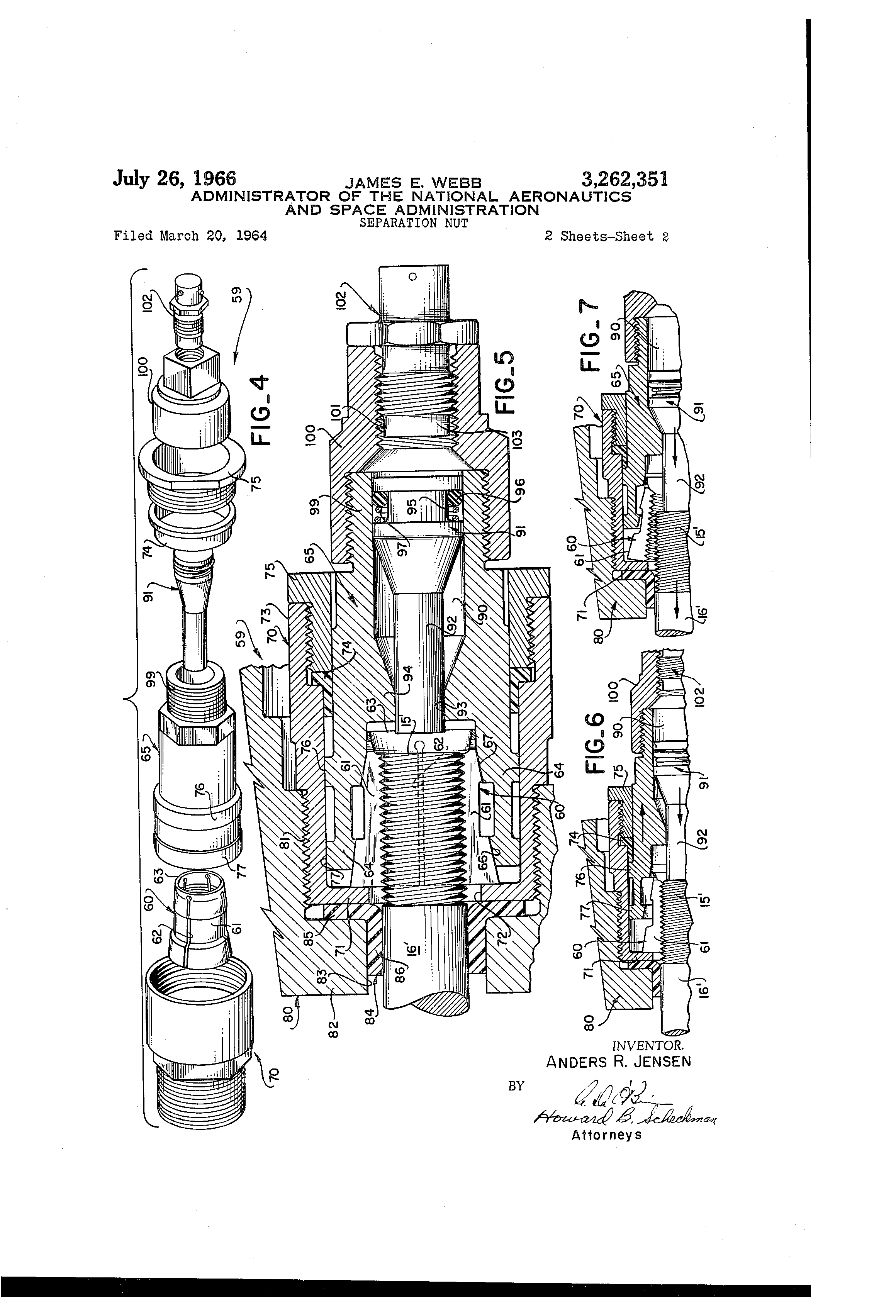 Patent US3262351 - Separation nut - Google Patents