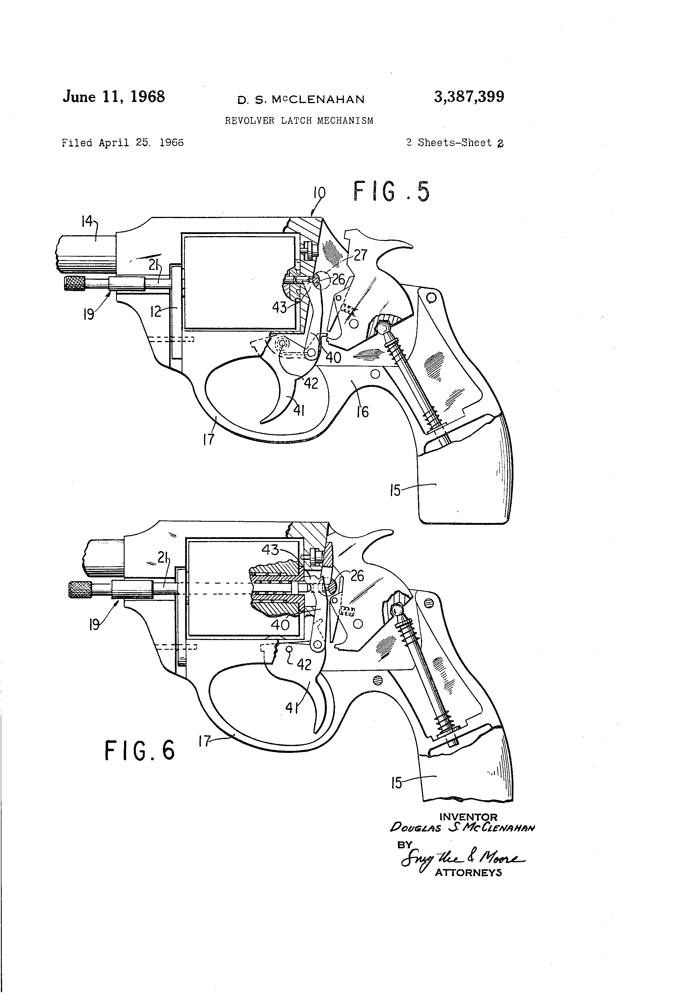 Patent Patents Revolver Latch Mechanism Drawing Sketch Coloring Page