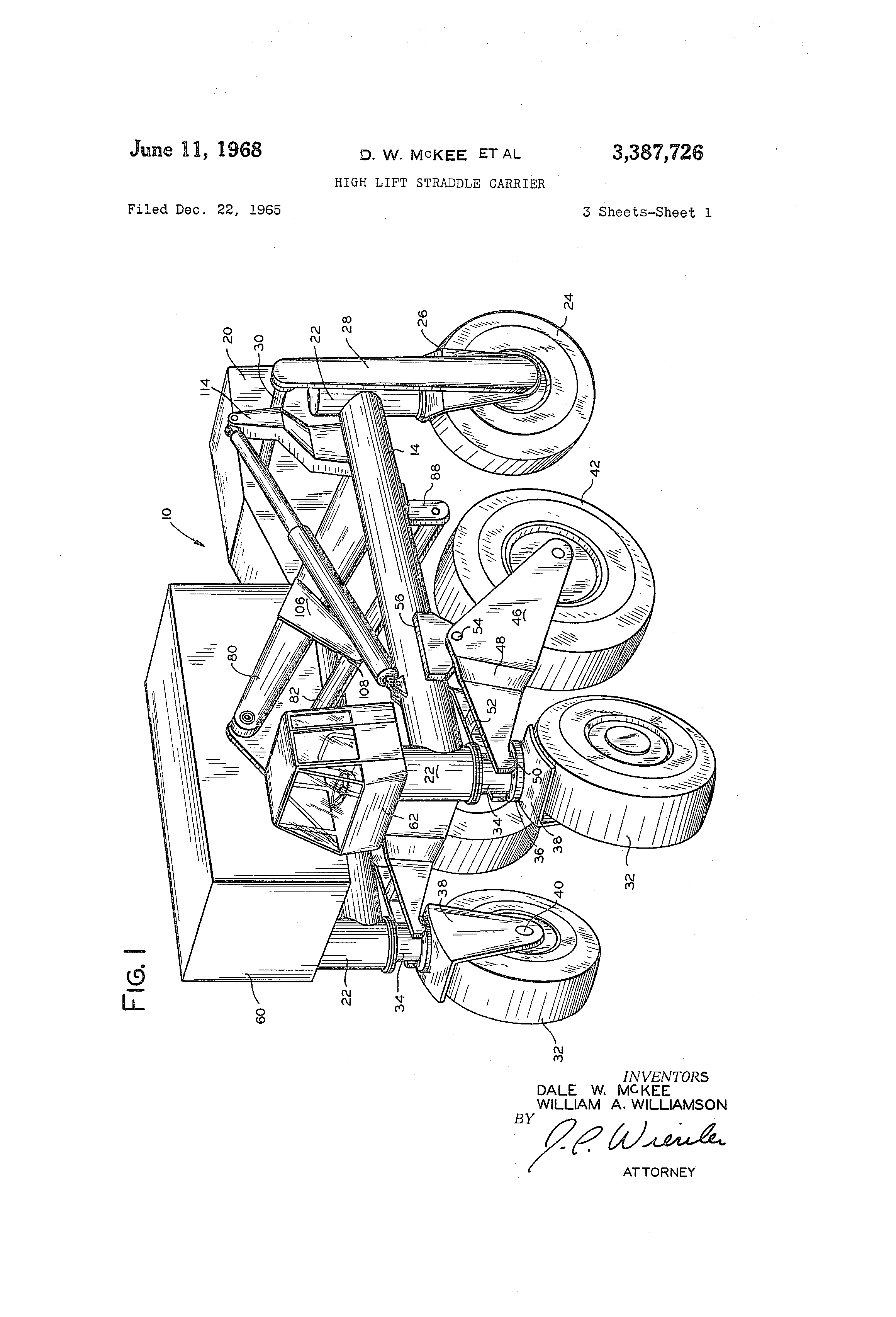 Straddle Carrier Patents Sketch Coloring Page