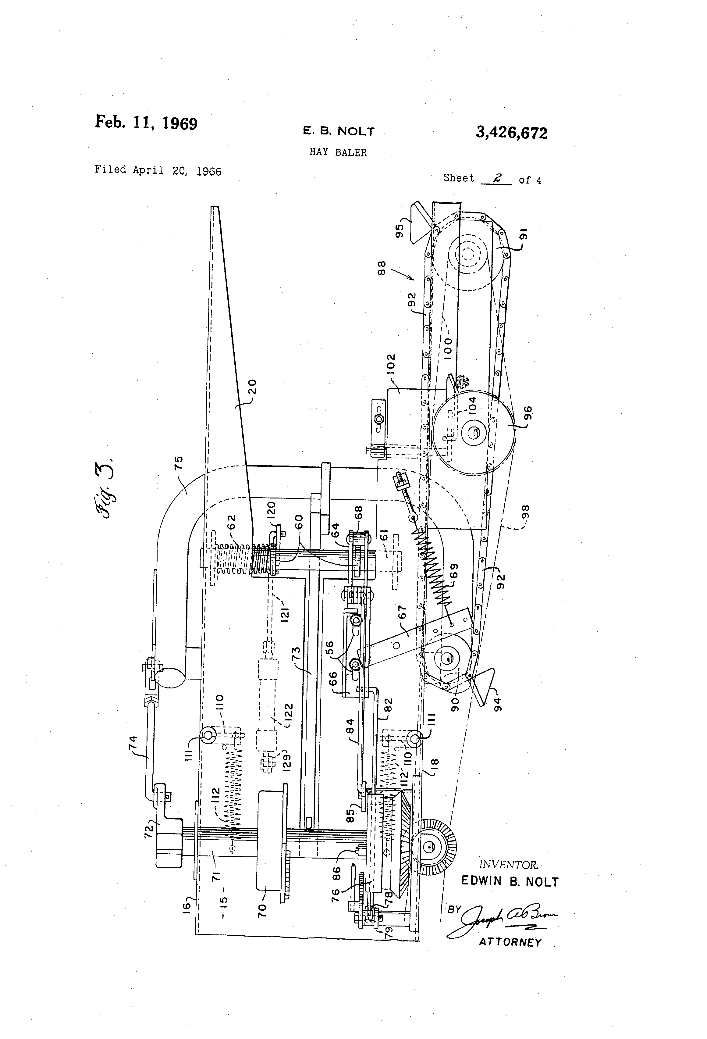 Baler Round Patents Drawing Sketch Coloring Page